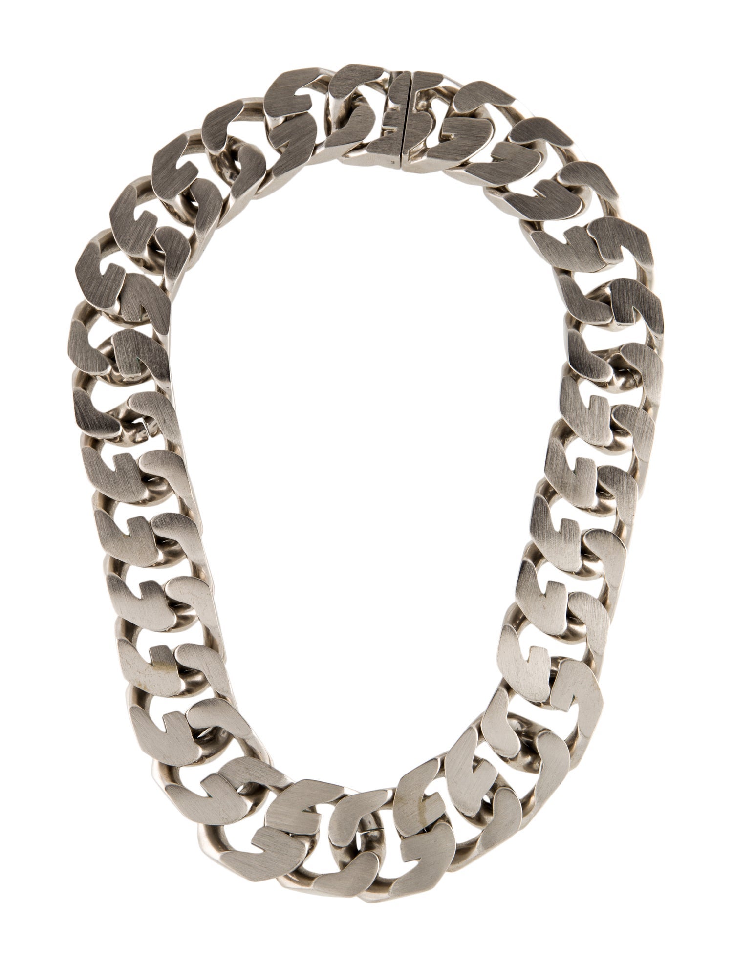 Givenchy Chunky G-Link Chain - Silver-Tone Metal Chain, Necklaces ...