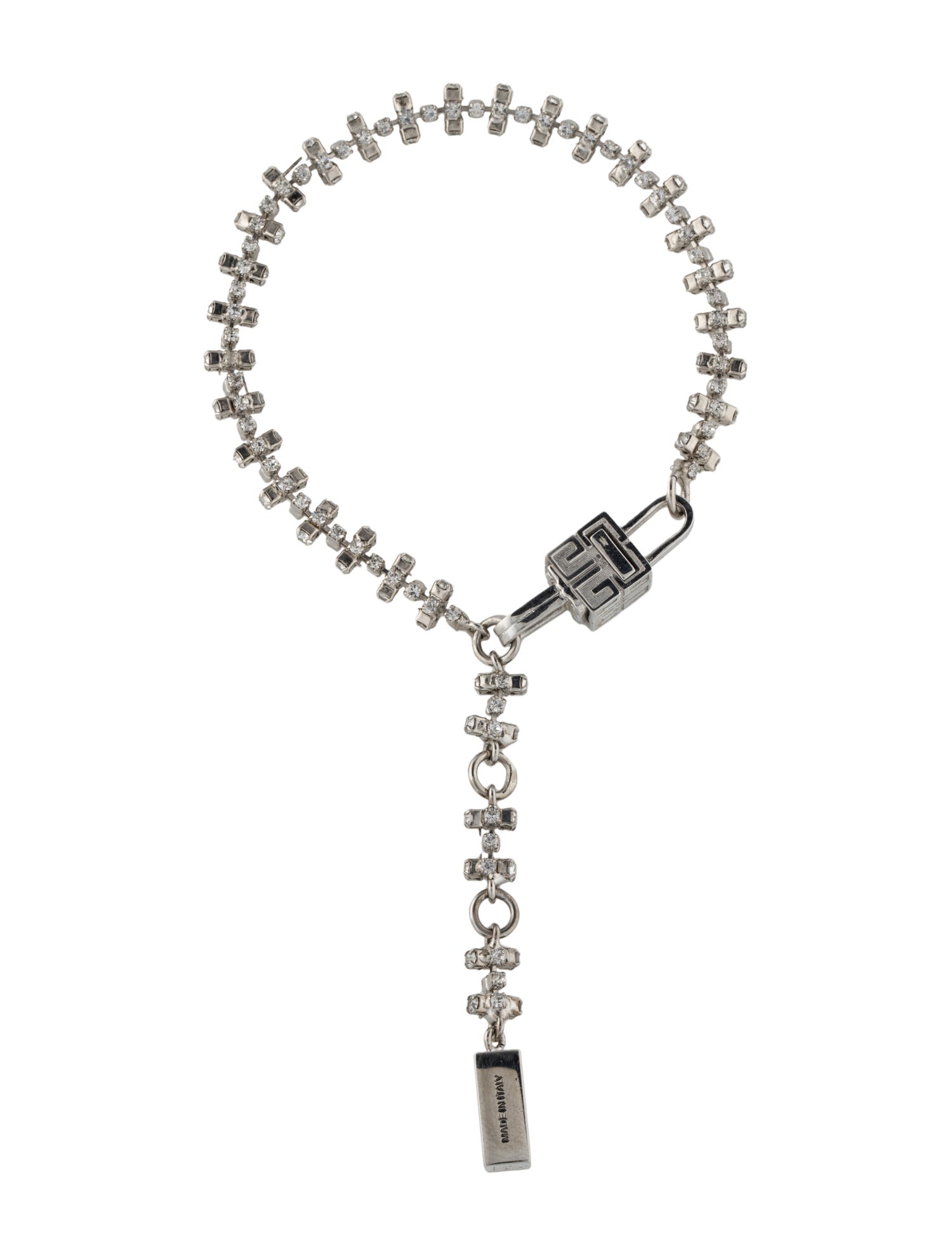 Givenchy Crystal 4G Bracelet - Silver-Tone Metal Link, Bracelets ...