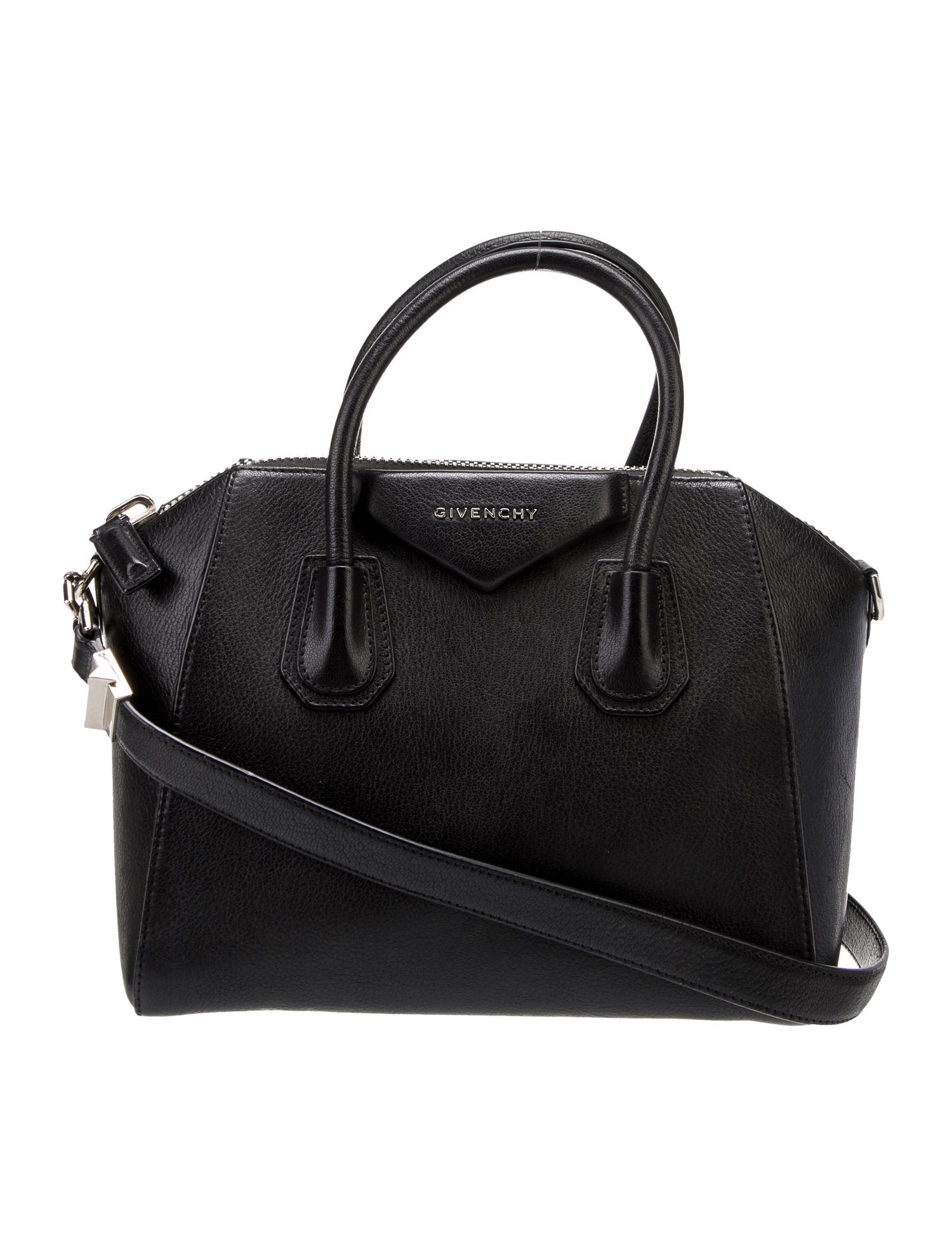 Givenchy Solid Leather Handle Bag - Black Handle Bags, Handbags ...