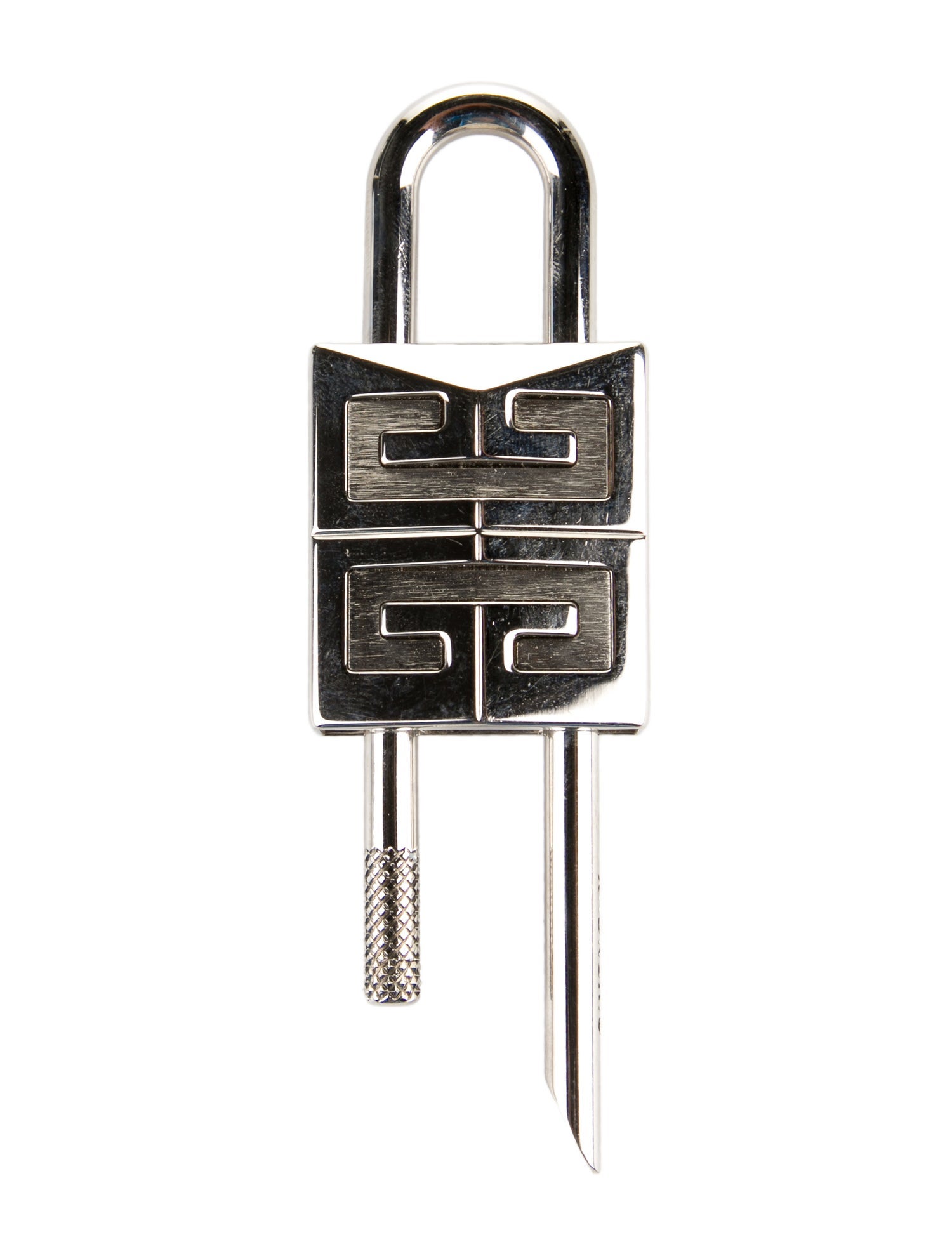 Givenchy Solid Metal Padlock Keychain - Metallic Travel, Accessories ...