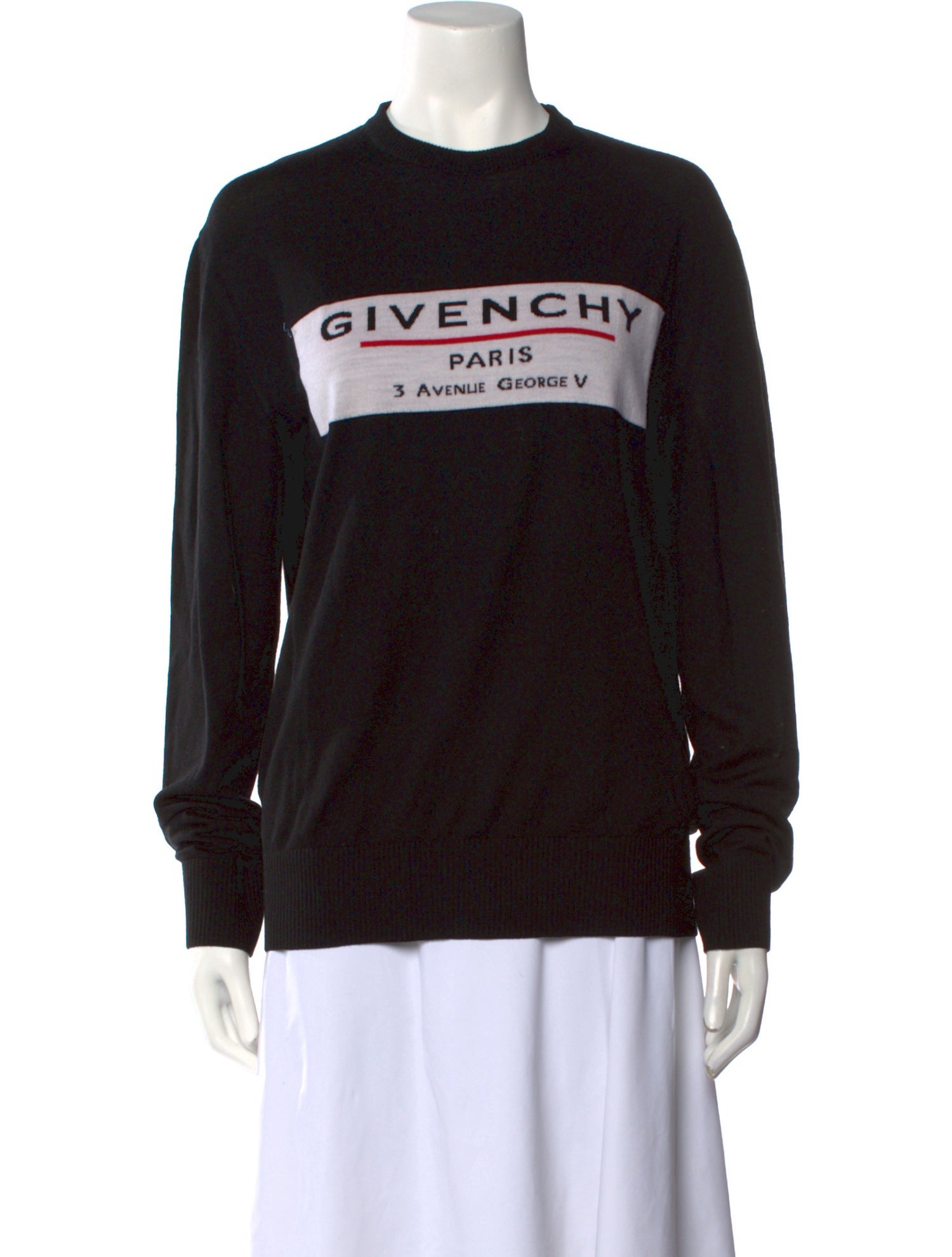 Givenchy Wool Graphic Print Sweater - Black Knitwear, Clothing ...
