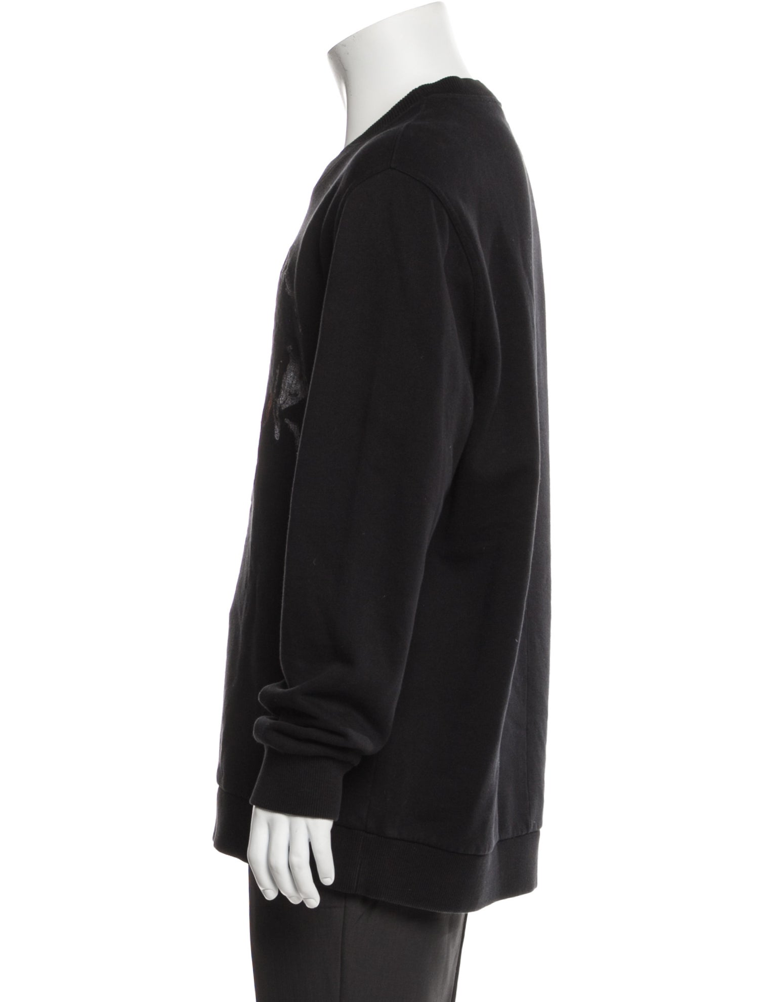 Givenchy Graphic Print Crew Neck Sweatshirt - Black Sweatshirts & Hoodies, Clothing - GIV203645 ...
