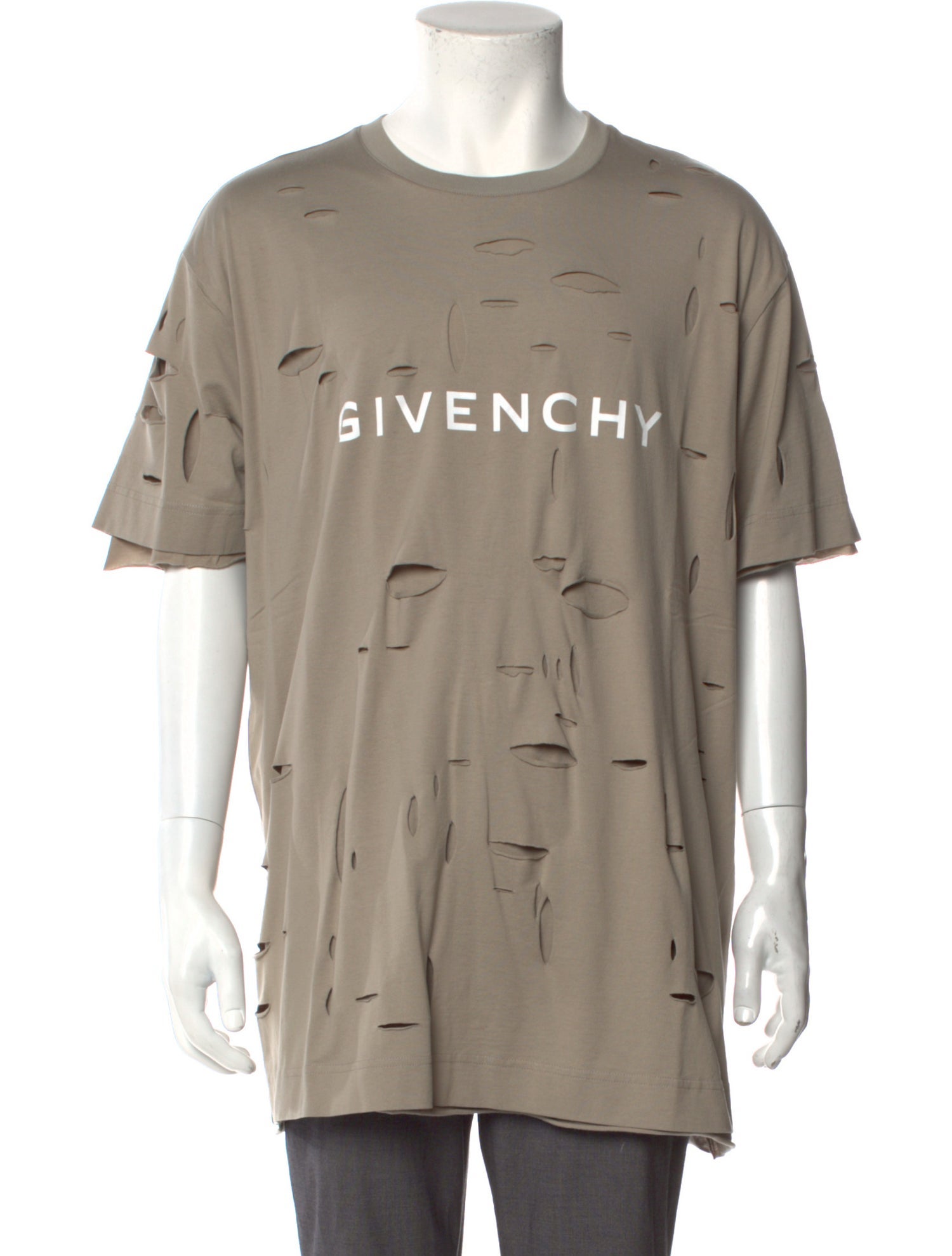 Givenchy Graphic Print Crew Neck T-Shirt w/ Tags - Neutrals T-Shirts ...