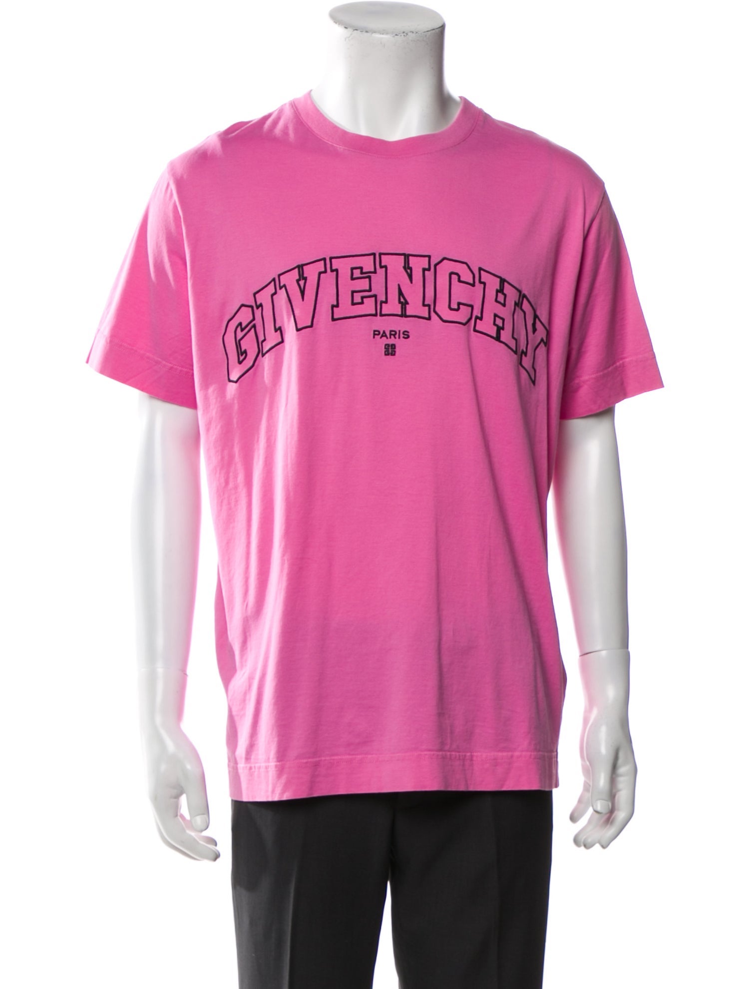Givenchy Graphic Print Crew Neck T-Shirt - Pink T-Shirts, Clothing ...