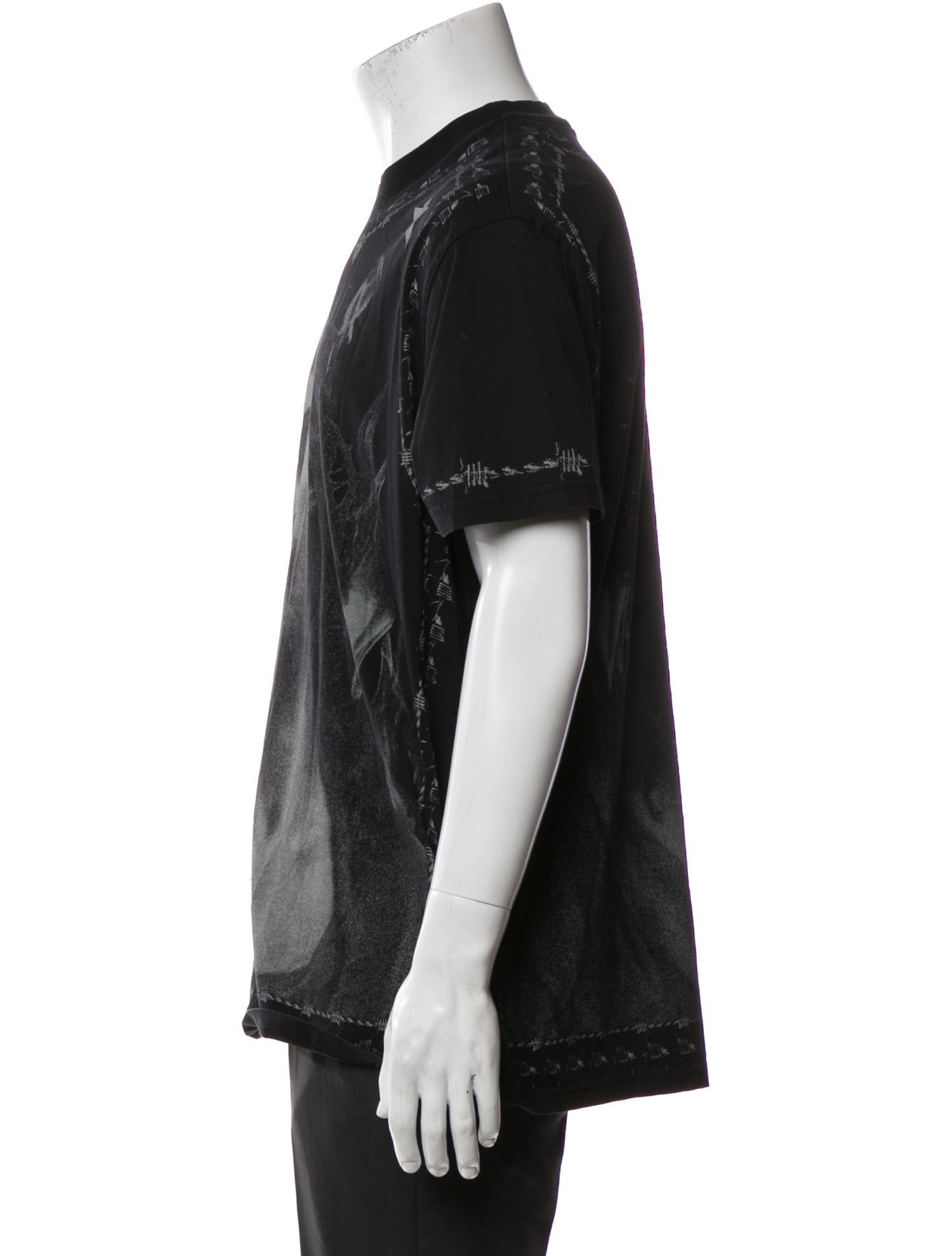 Givenchy Graphic Print Crew Neck T-Shirt - Black T-Shirts, Clothing ...