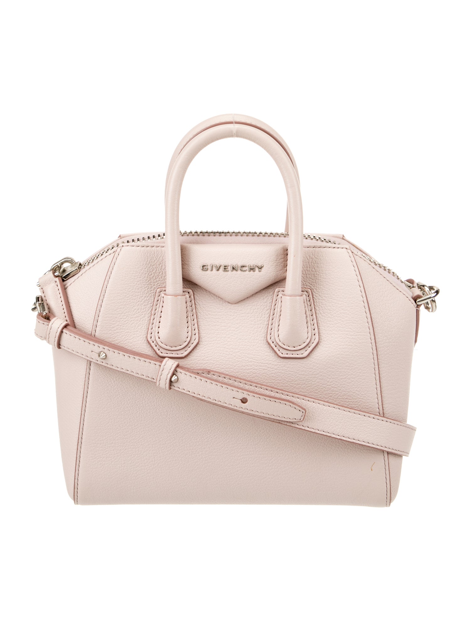 Givenchy Leather Top Handle Bag - Pink Handle Bags, Handbags ...