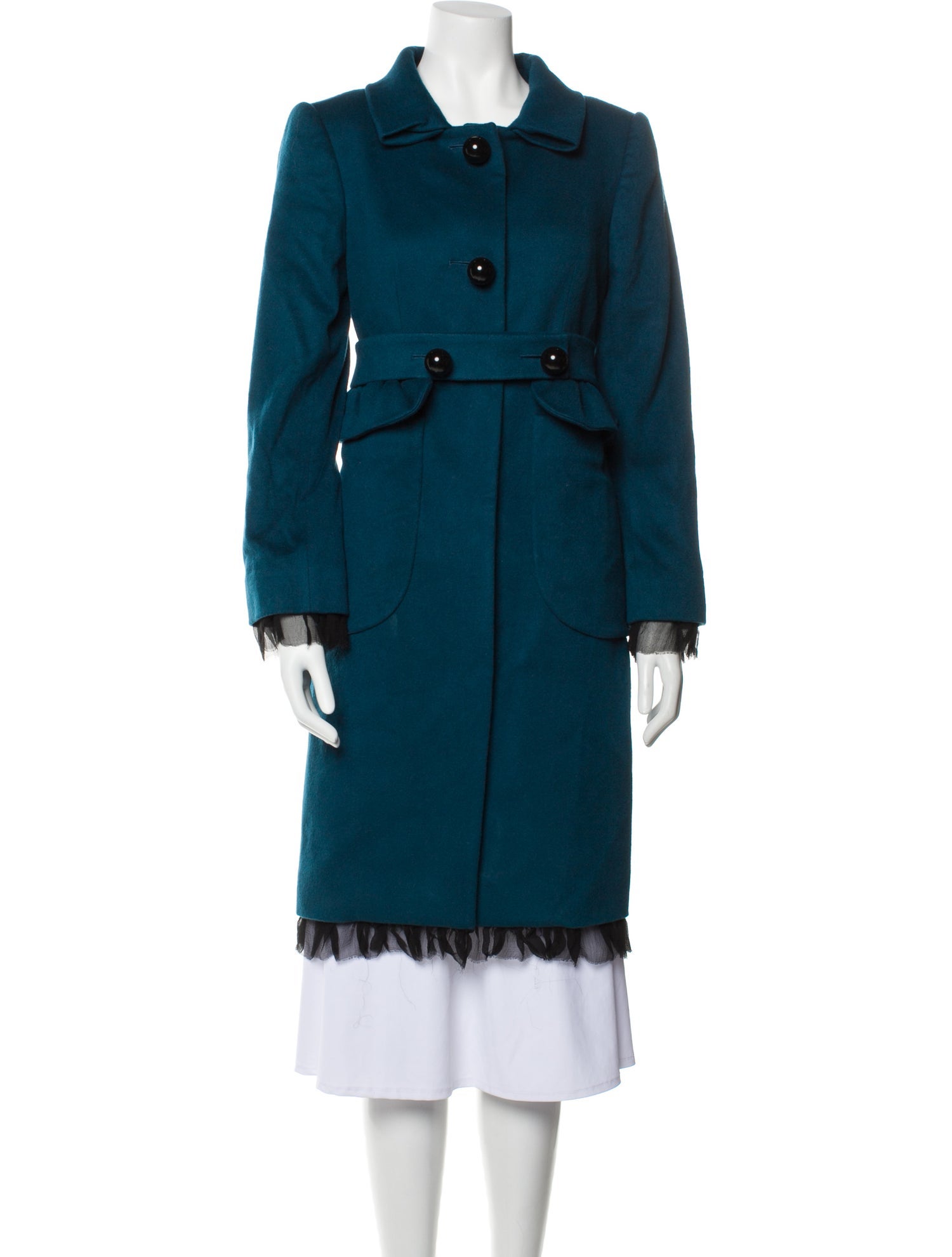 Givenchy Wool Coat - Blue Coats, Clothing - GIV218333 | The RealReal