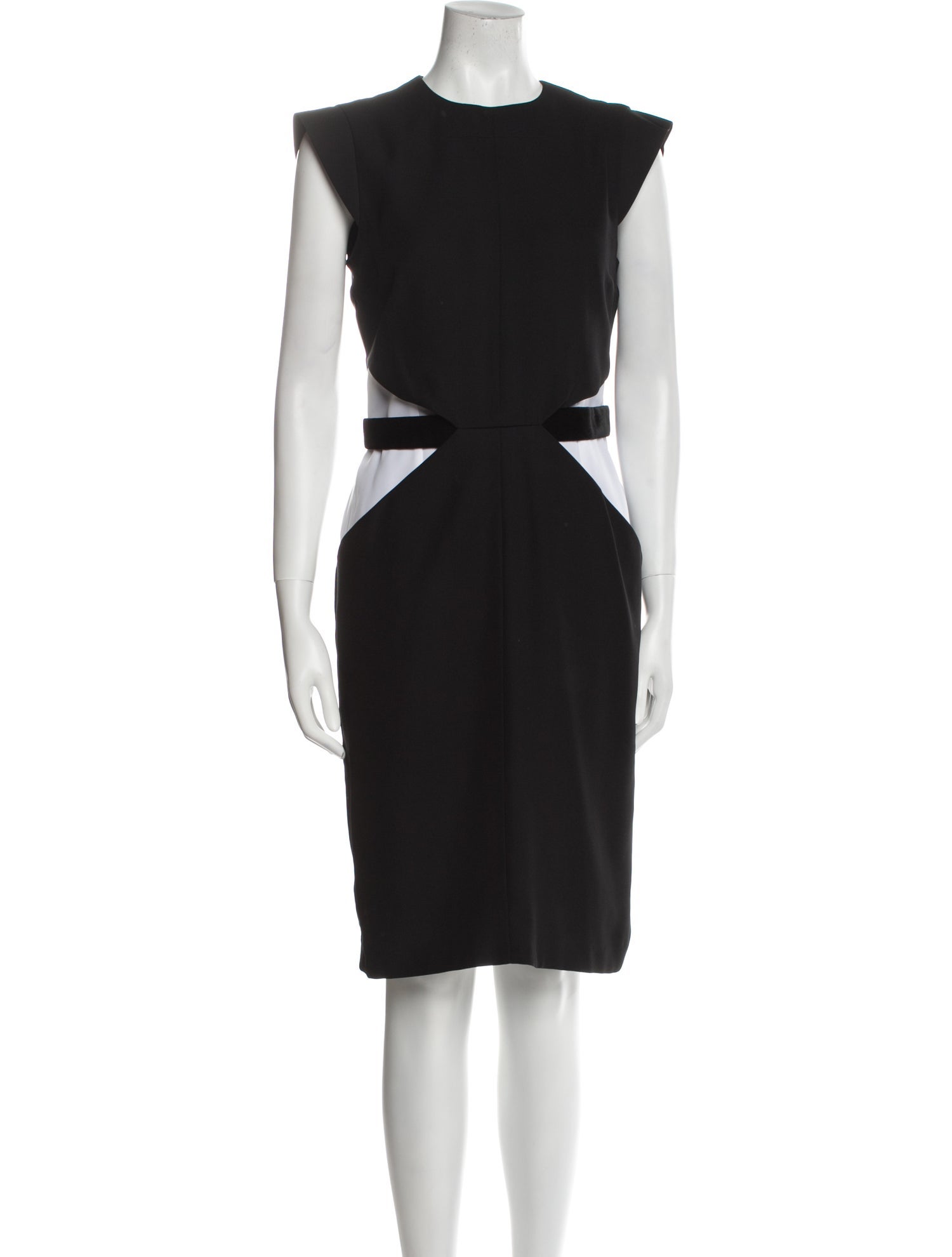 Givenchy Crew Neck Knee-Length Dress - Black Dresses, Clothing ...