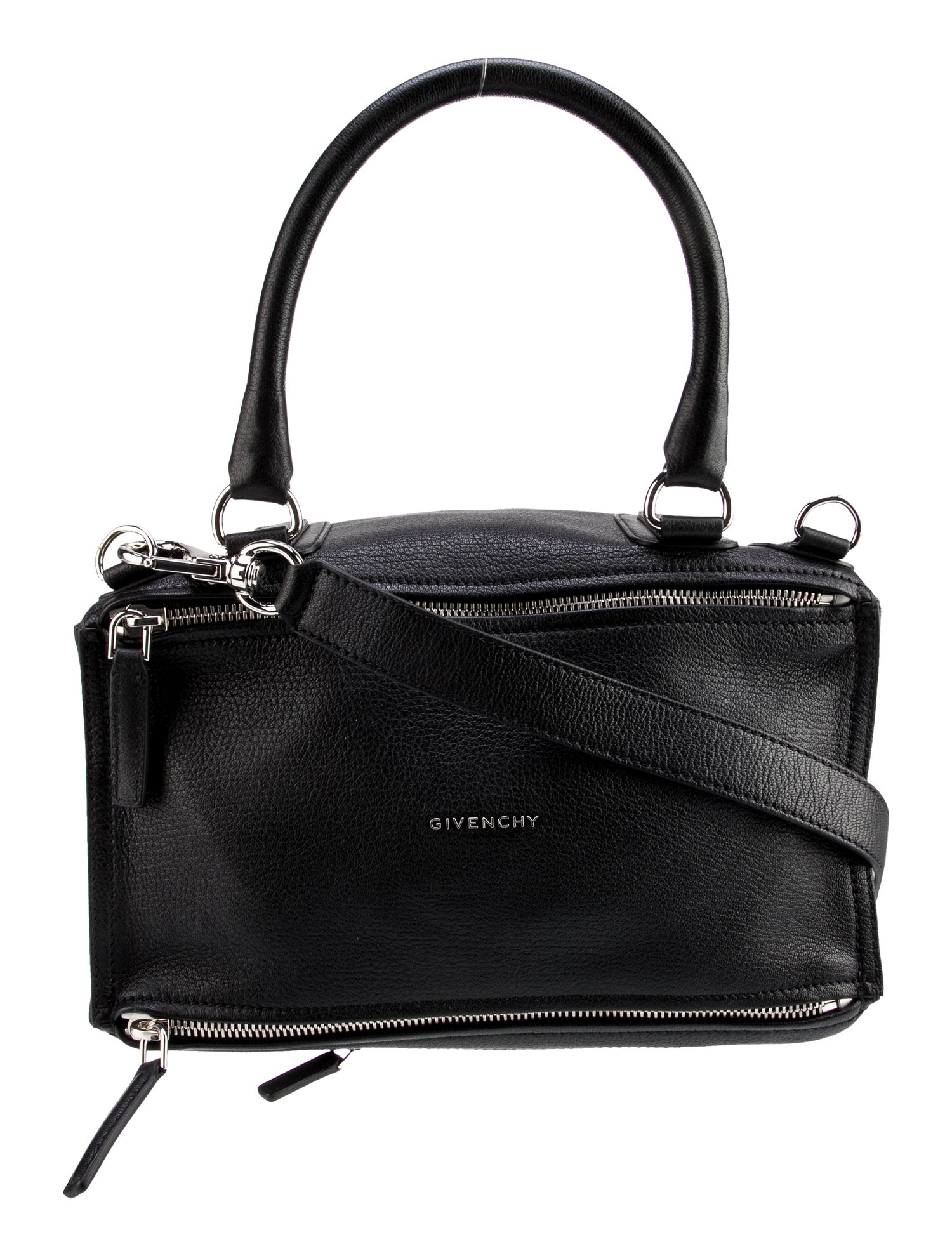 Givenchy Leather Top Handle Bag w/ Tags - Blue Crossbody Bags, Handbags ...