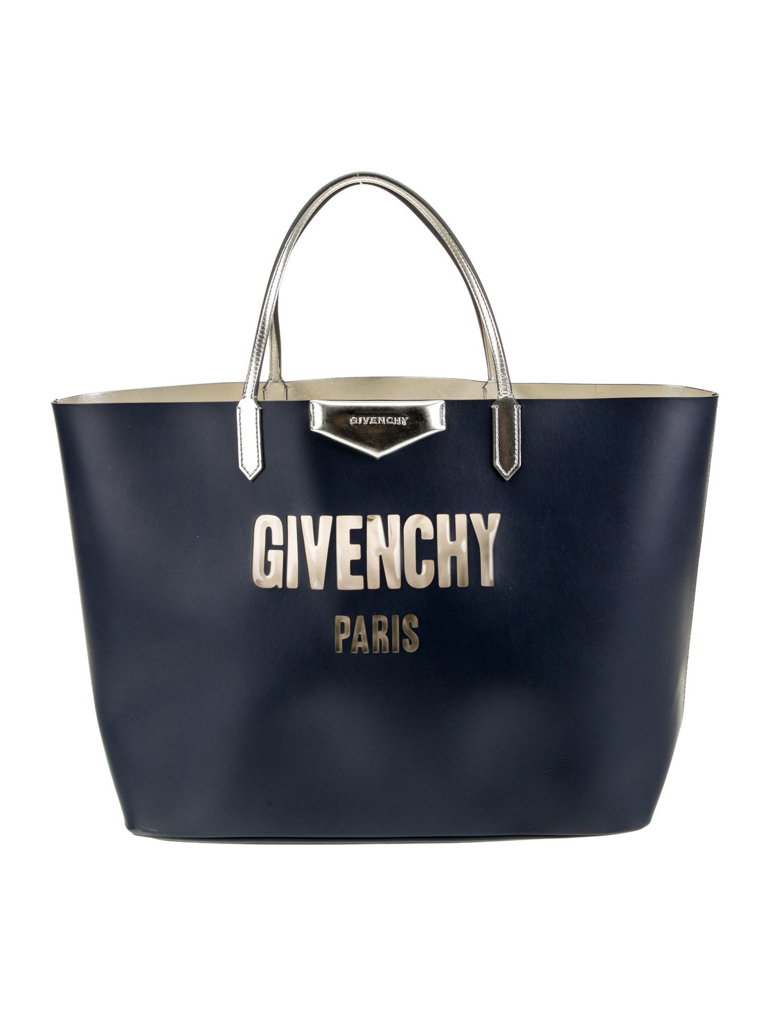Givenchy Leather Tote - Blue Totes, Handbags - GIV223409 | The RealReal