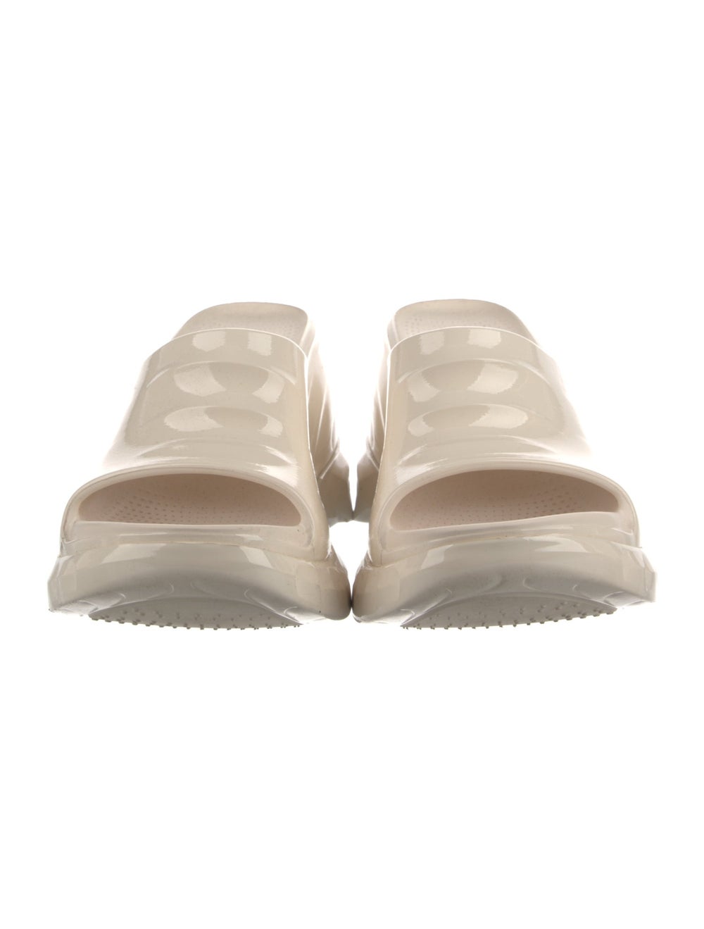 Givenchy Rubber Slides Neutrals Platform - Gem