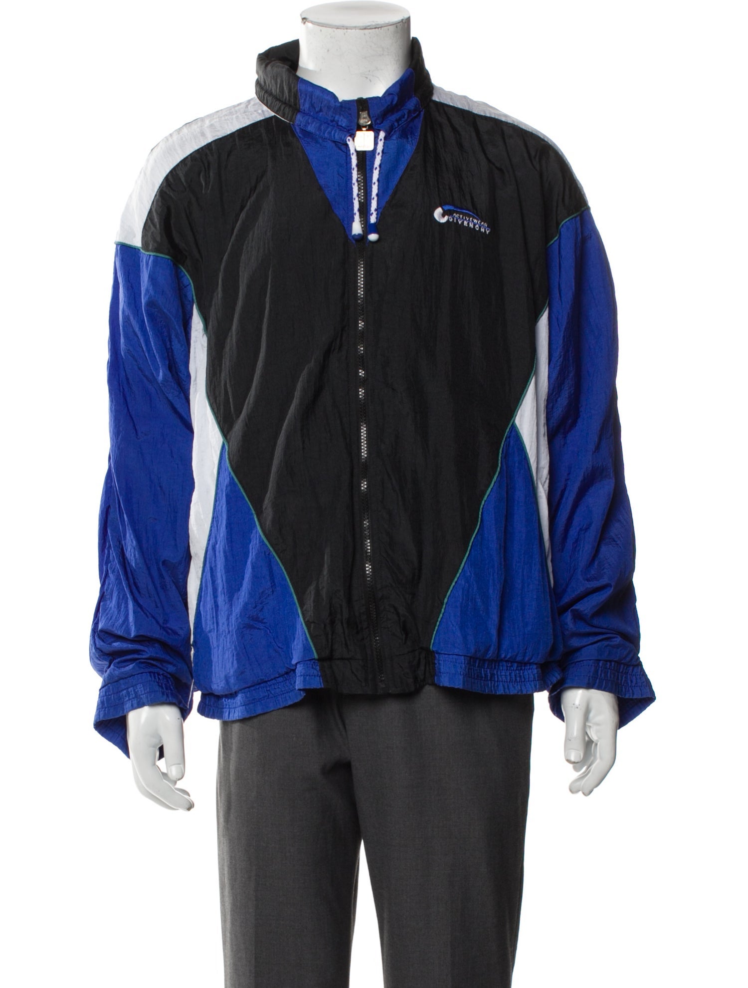 Givenchy Givenchy Activewear Colorblock Pattern Windbreaker - Blue ...