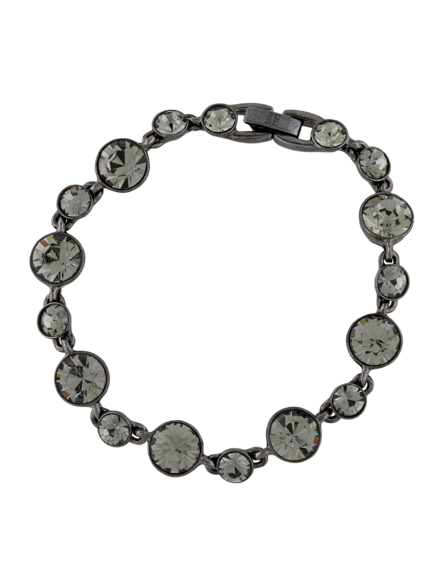Givenchy Crystal Link Bracelet - Gunmetal Bead, Bracelets - GIV225629 ...
