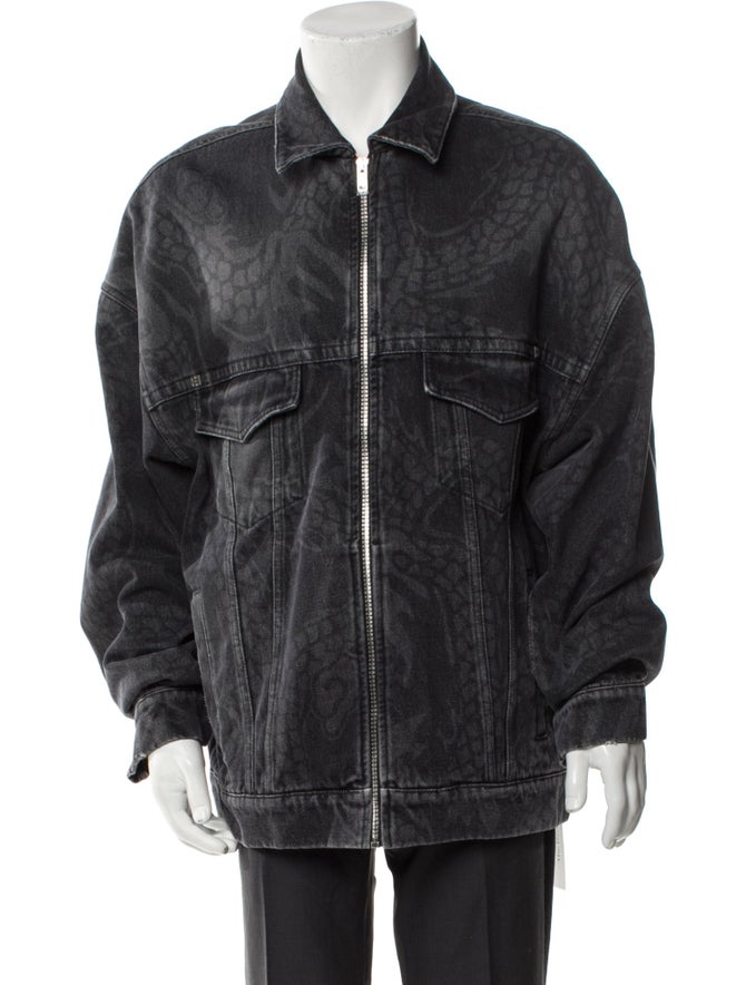 Givenchy Denim Jacket w/ Tags - Grey Outerwear, Clothing - GIV229552 ...