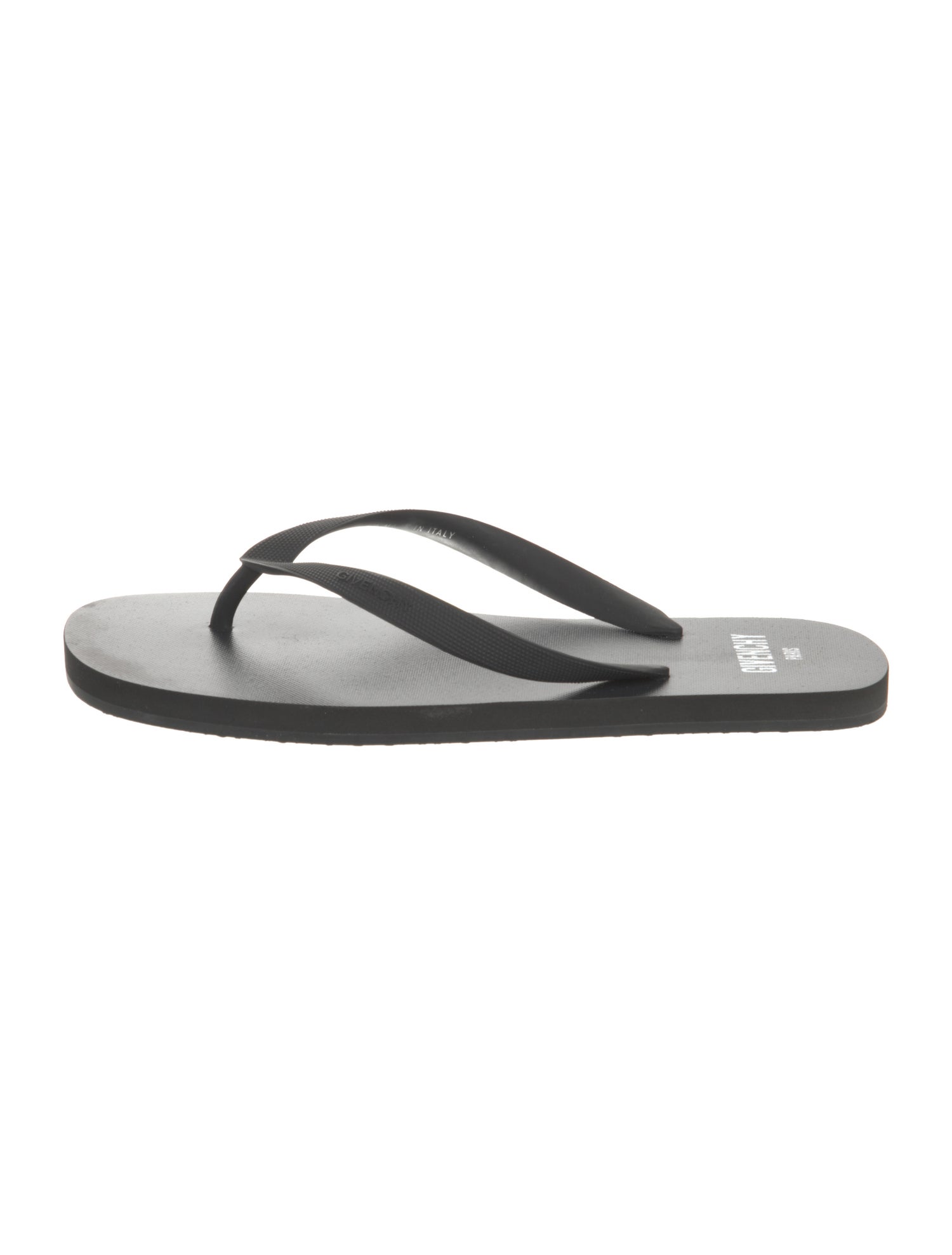 Givenchy Rubber Flip Flops - Black Sandals, Shoes - GIV230202 | The ...