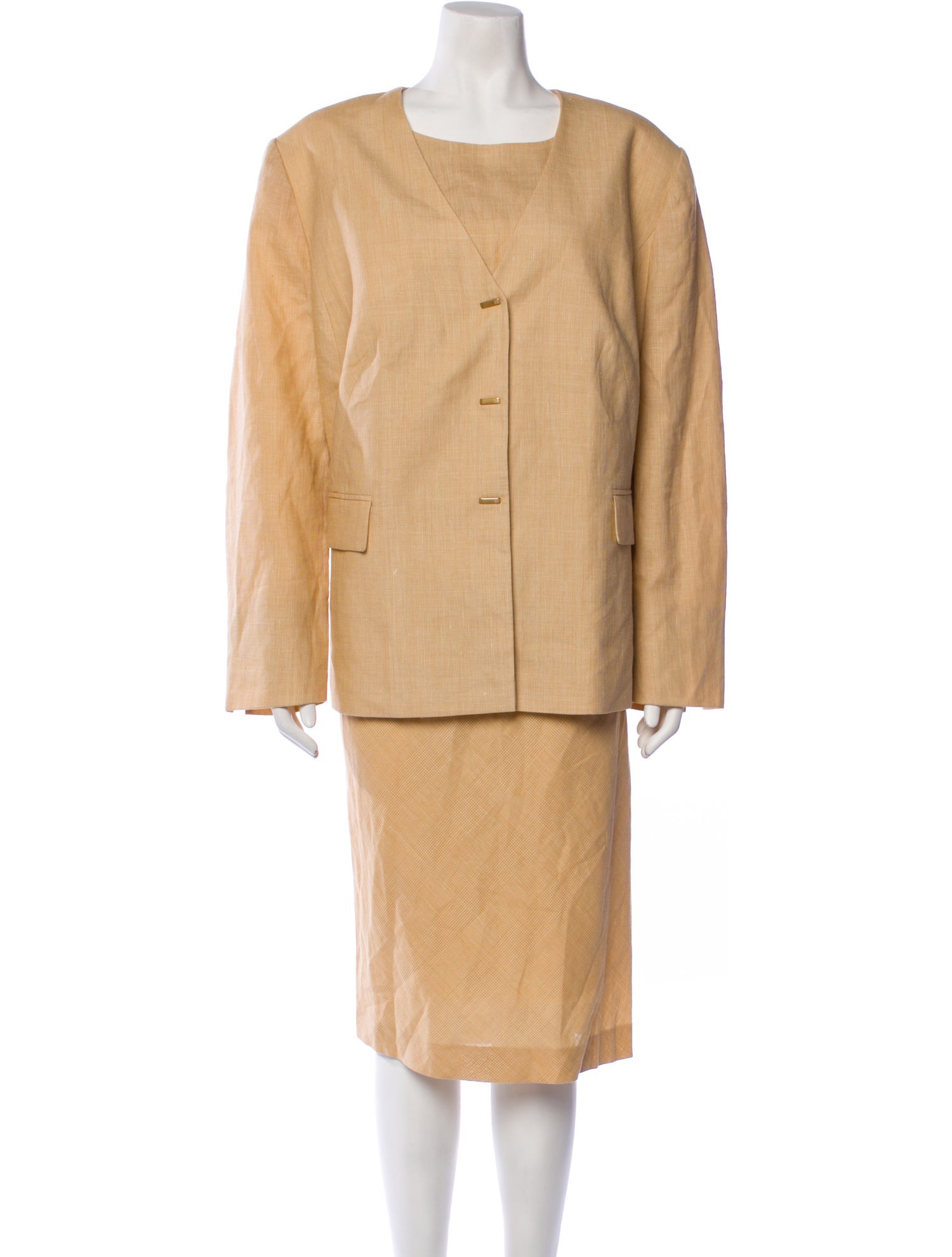 Givenchy Vintage Late 1980's - Early 1990's Dress Set - Neutrals Suits ...