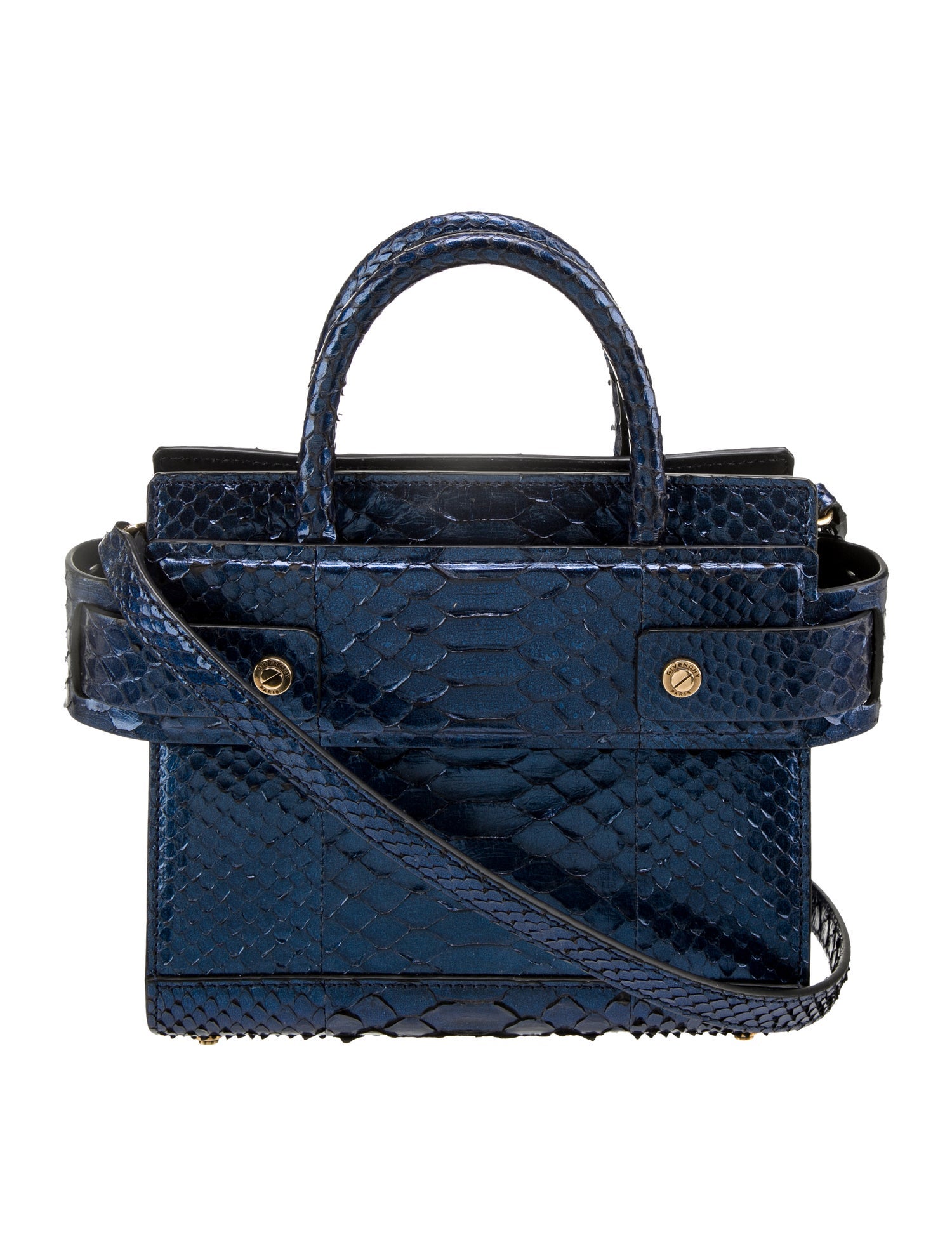 Givenchy Python Top Handle Bag - Blue Handle Bags, Handbags - GIV233686 ...