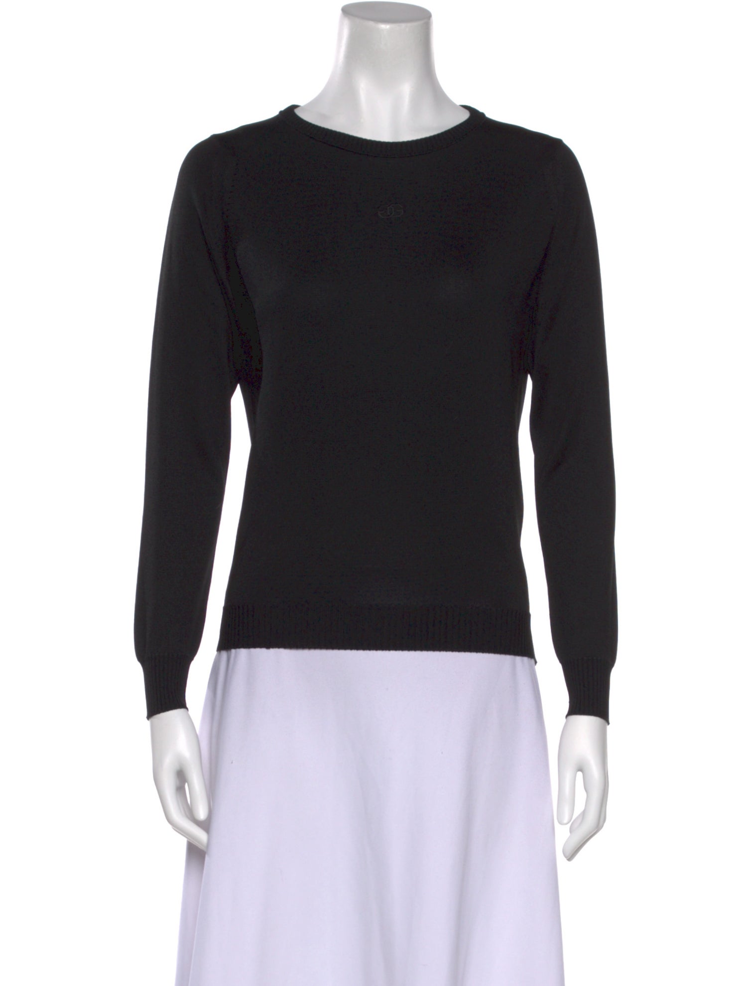 Givenchy Crew Neck Long Sleeve Top - Black Tops, Clothing - GIV235120 ...