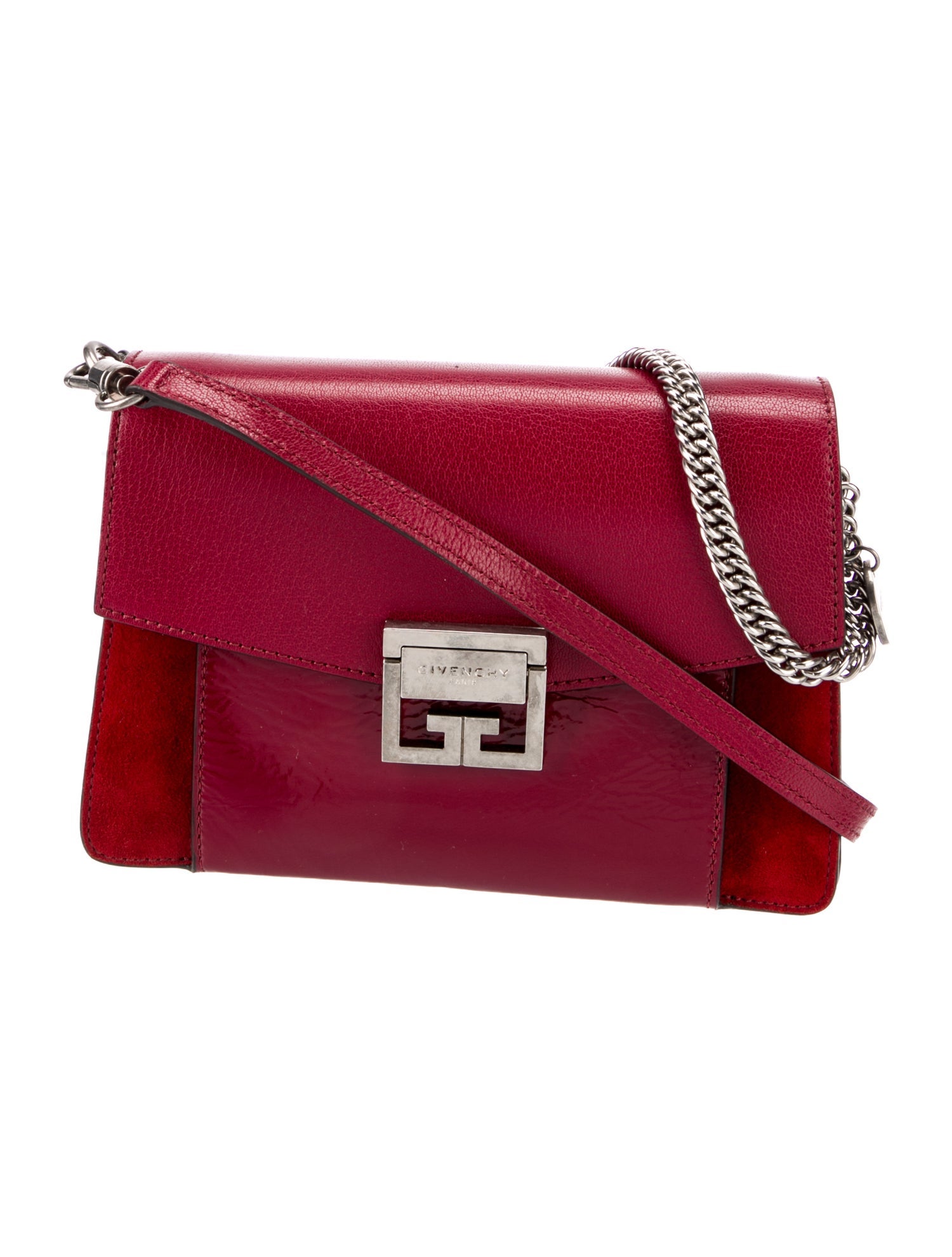 Givenchy Leather Top Handle Bag w/ Tags - Red Handle Bags, Handbags ...