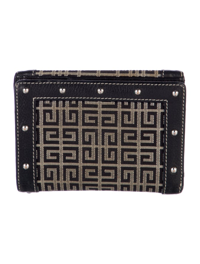 Givenchy Leather Printed Compact Wallet - Black Wallets, Accessories ...