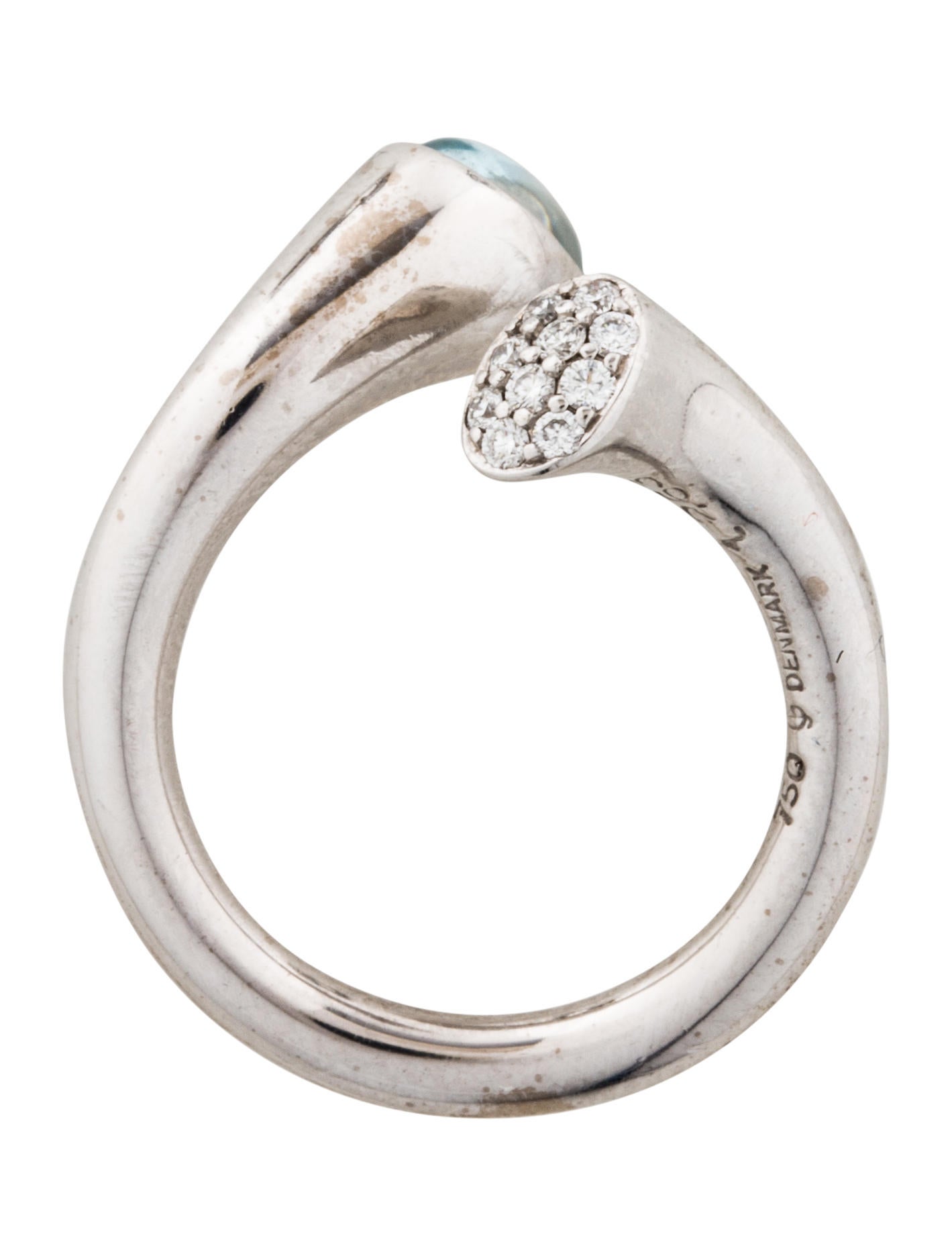 Georg Jensen 18K Aquamarine & Diamond Carnival Ring - Rings - GJJ20680 ...