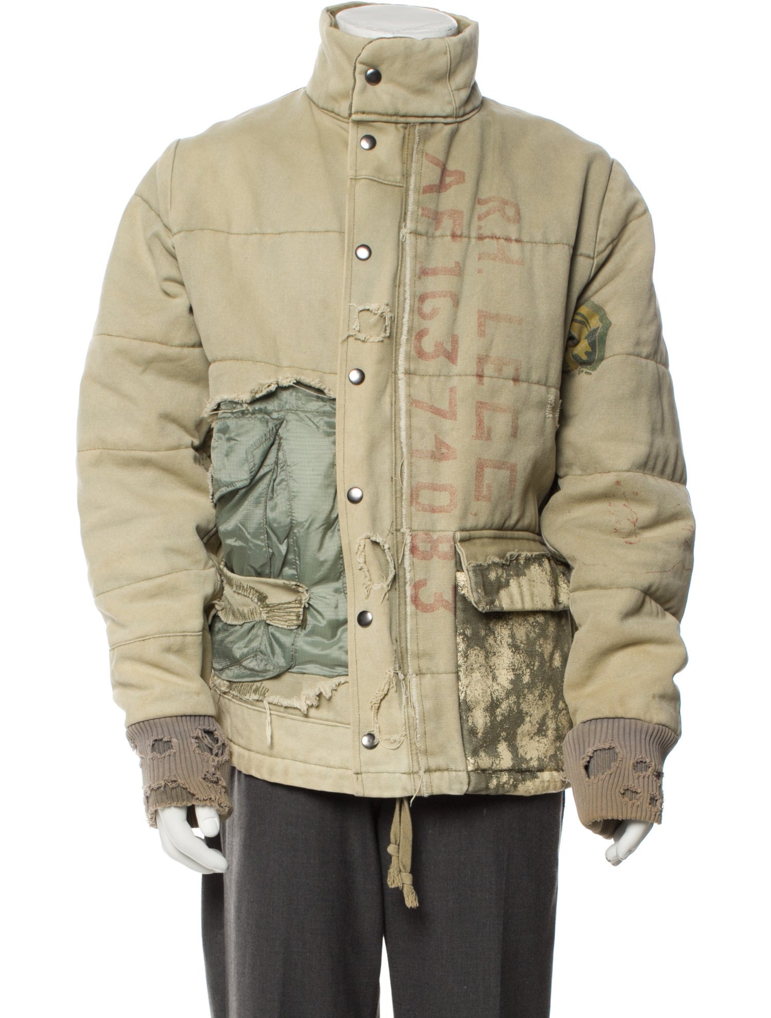 Greg Lauren 2017 Destroyed Duffle Retro Classic Utility Jacket ...