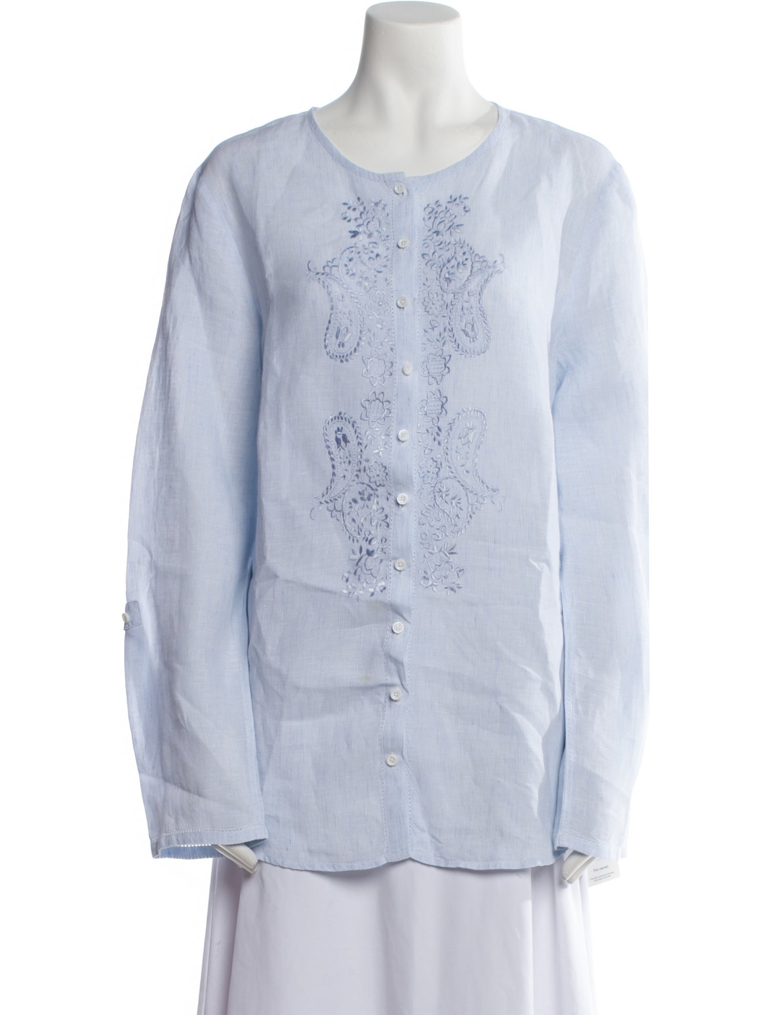 Gorsuch Linen Crew Neck Tunic - Blue Tops, Clothing - GORSH20596 | The ...