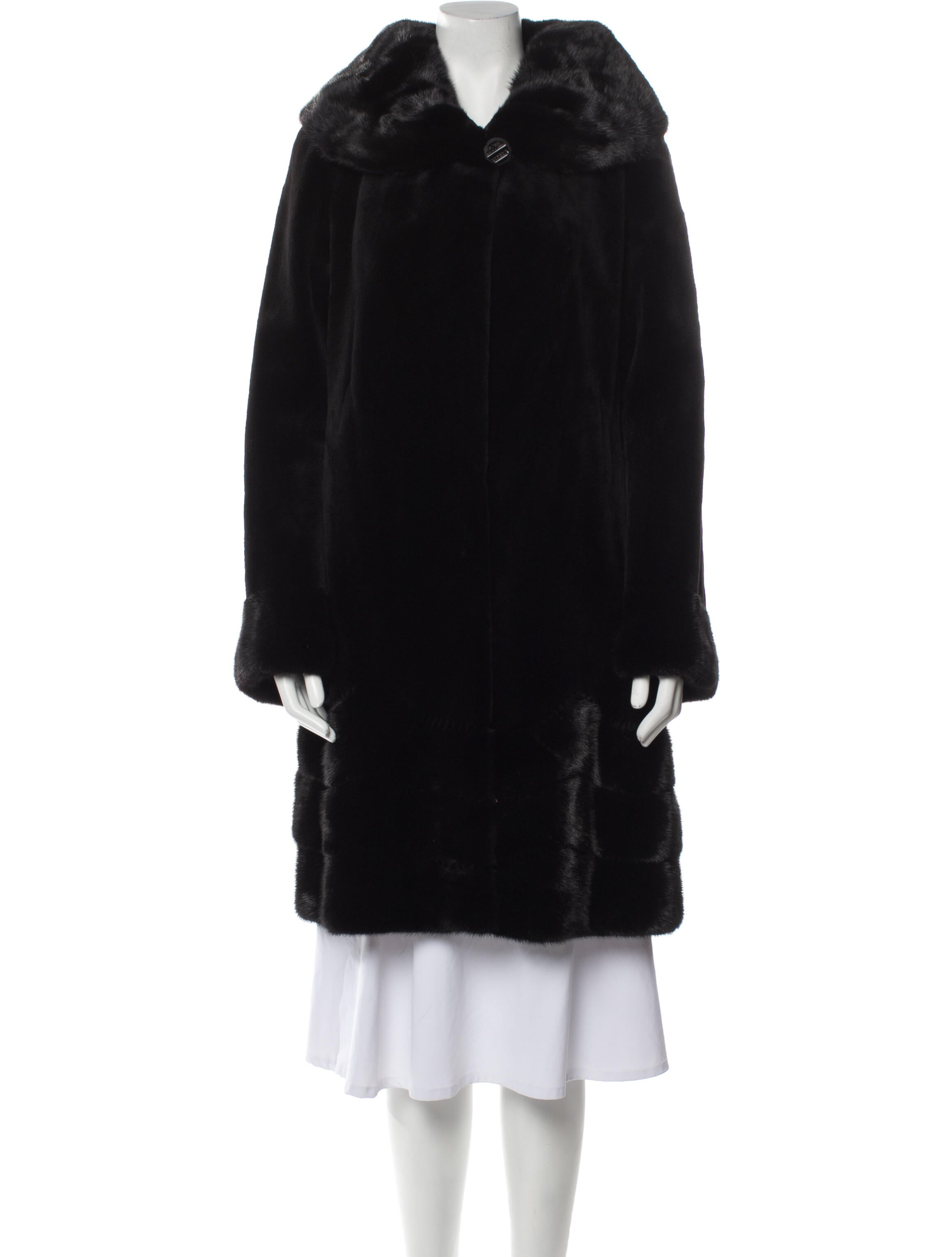 Gorski Silk Fur Coat - Black Coats, Clothing - GORSK20267 | The RealReal