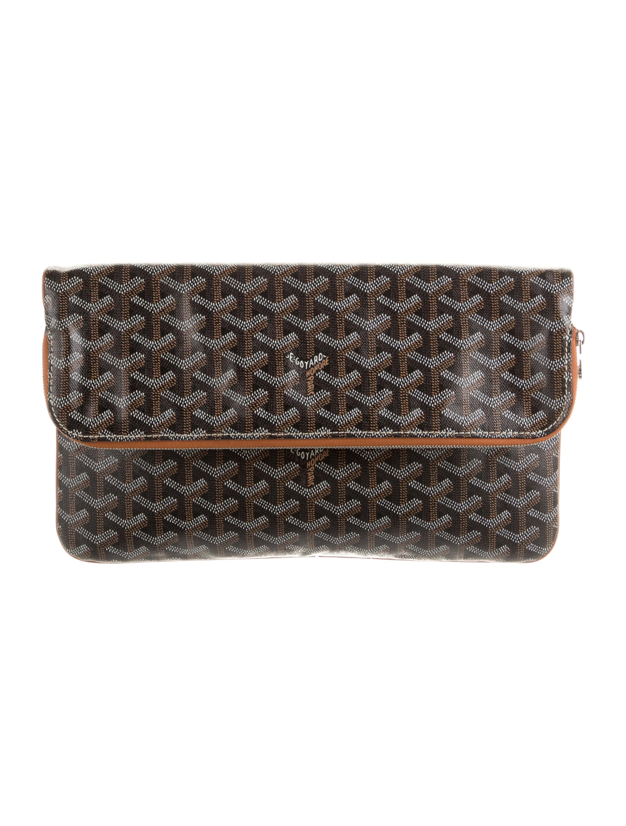 Goyard Goyardine Sainte Marie Clutch - Brown Clutches, Handbags ...