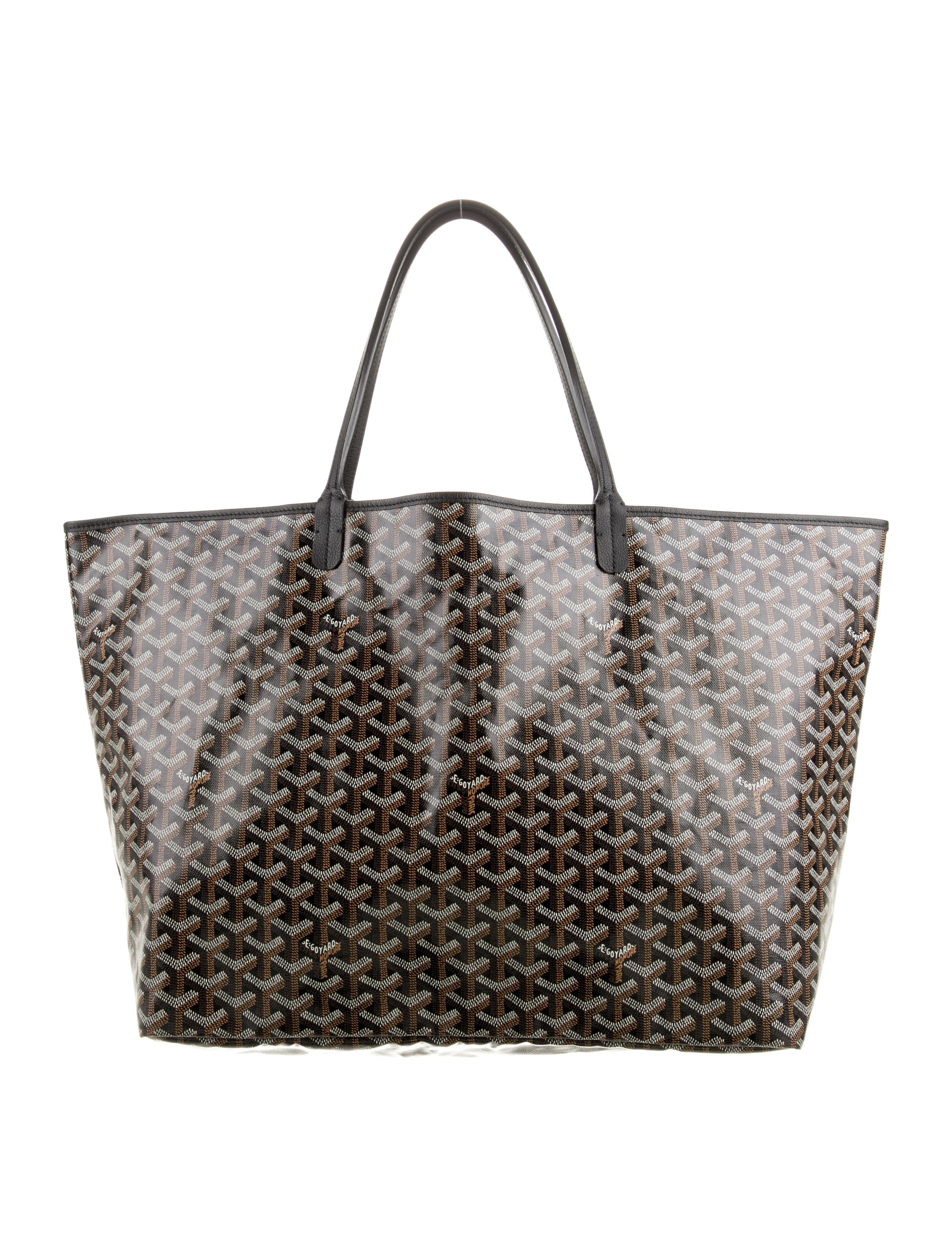 Goyard Goyardine Tote GM w/ Pouch - Black Totes, Handbags - GOY35628 ...