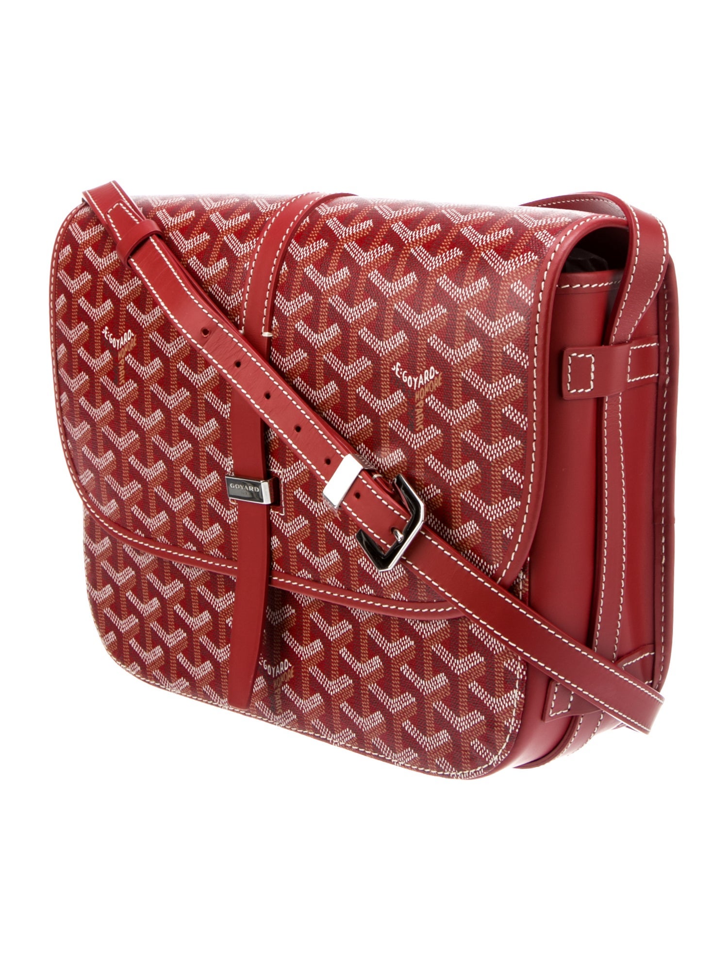 Goyard 2020 Goyardine Belvedere II MM - Red Crossbody Bags, Handbags ...