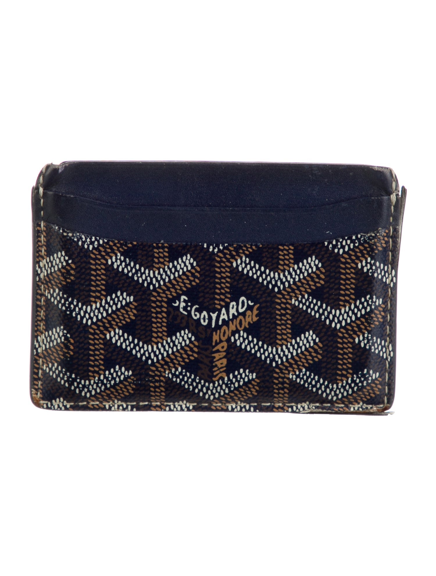 Goyard Monogram Pattern Card Holder - Blue Wallets, Accessories ...