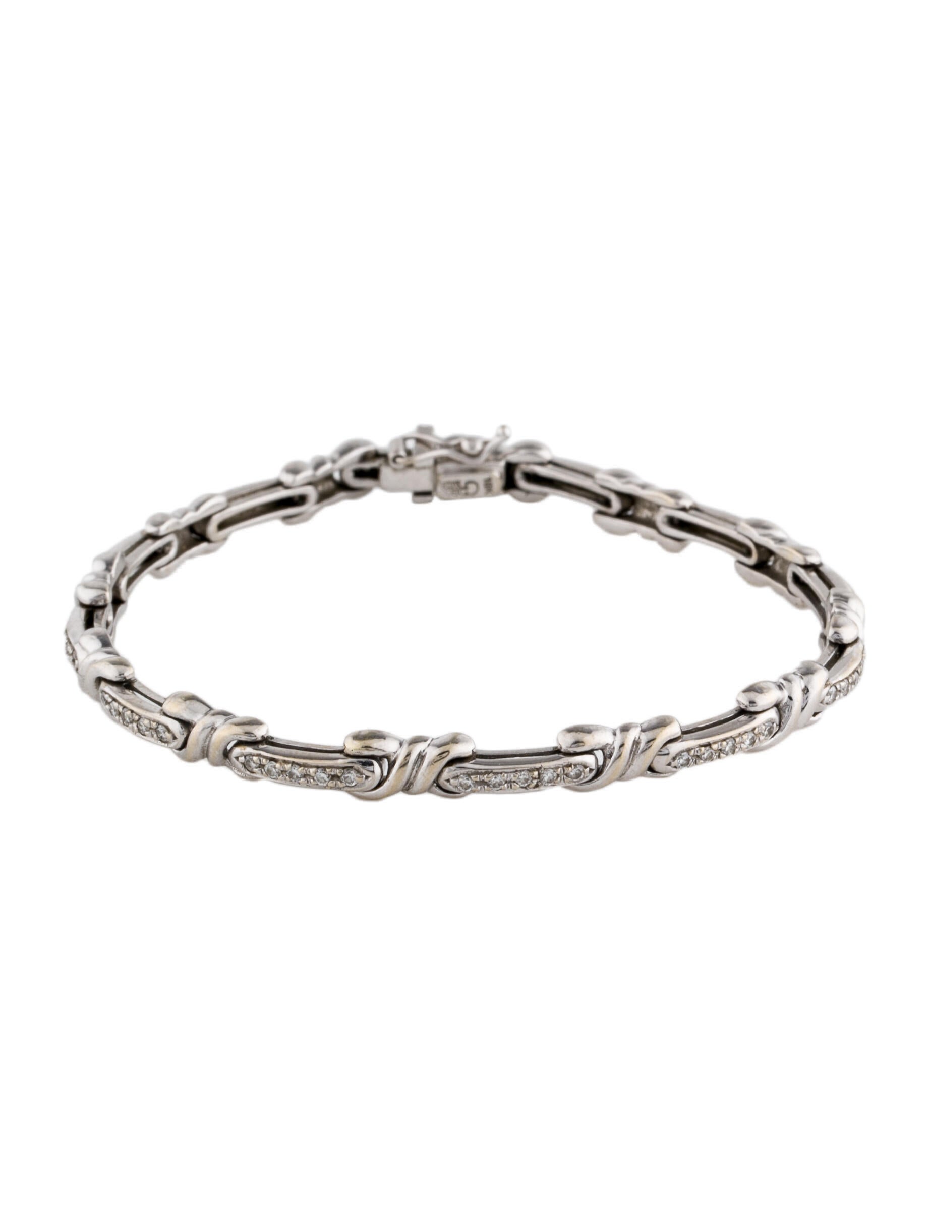 Gregg Ruth 18K Diamond Link Bracelet - Rhodium-Plated 18K White Gold ...