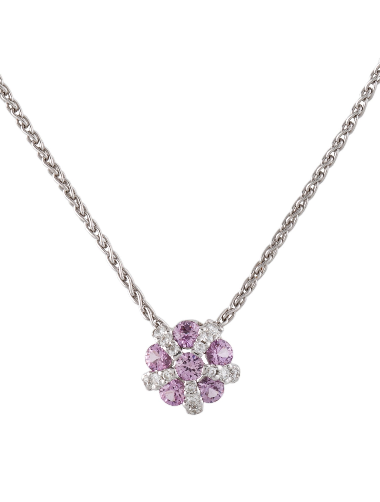 Gregg Ruth 18K Sapphire & Diamond Pendant Necklace - Rhodium-Plated 18K ...