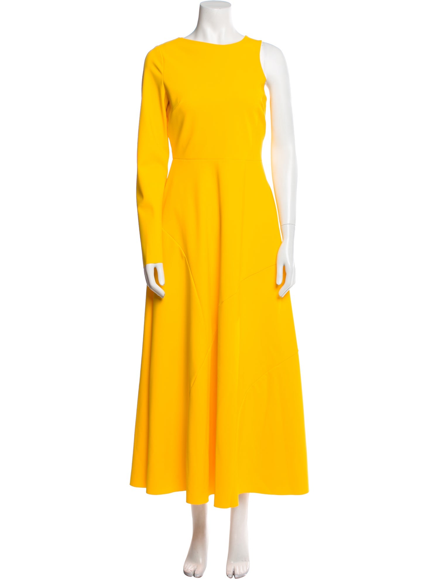 Greta Constantine Crew Neck Long Dress - Yellow Dresses, Clothing ...
