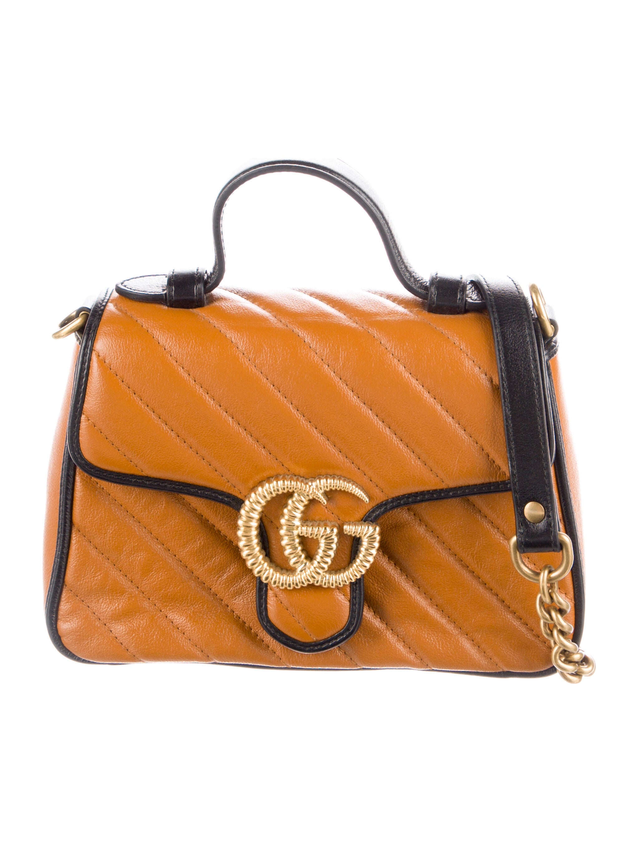 Gucci Small Snaffle Bit Shoulder Bag - Orange Shoulder Bags, Handbags ...