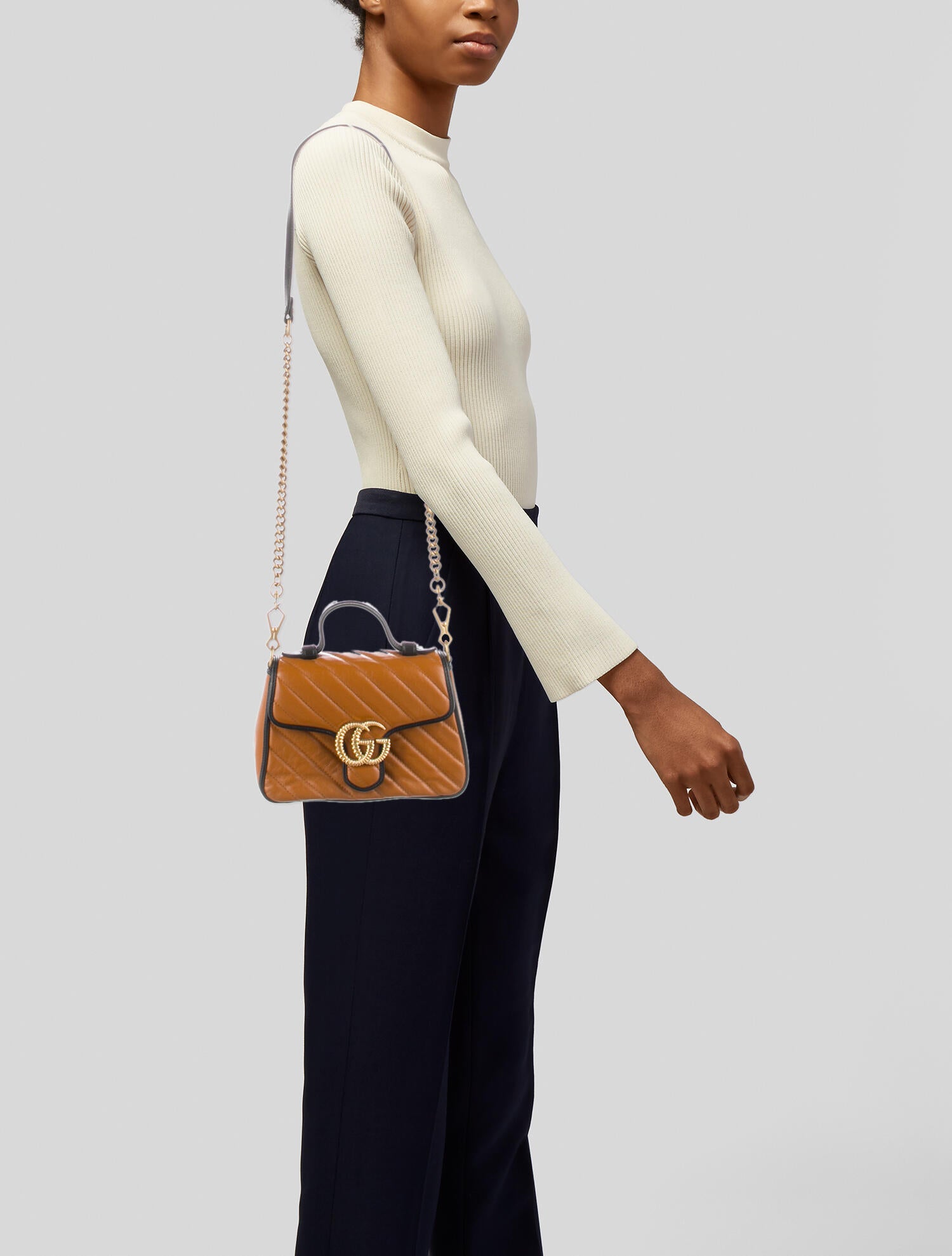 Gucci Small Snaffle Bit Shoulder Bag - Orange Shoulder Bags, Handbags ...