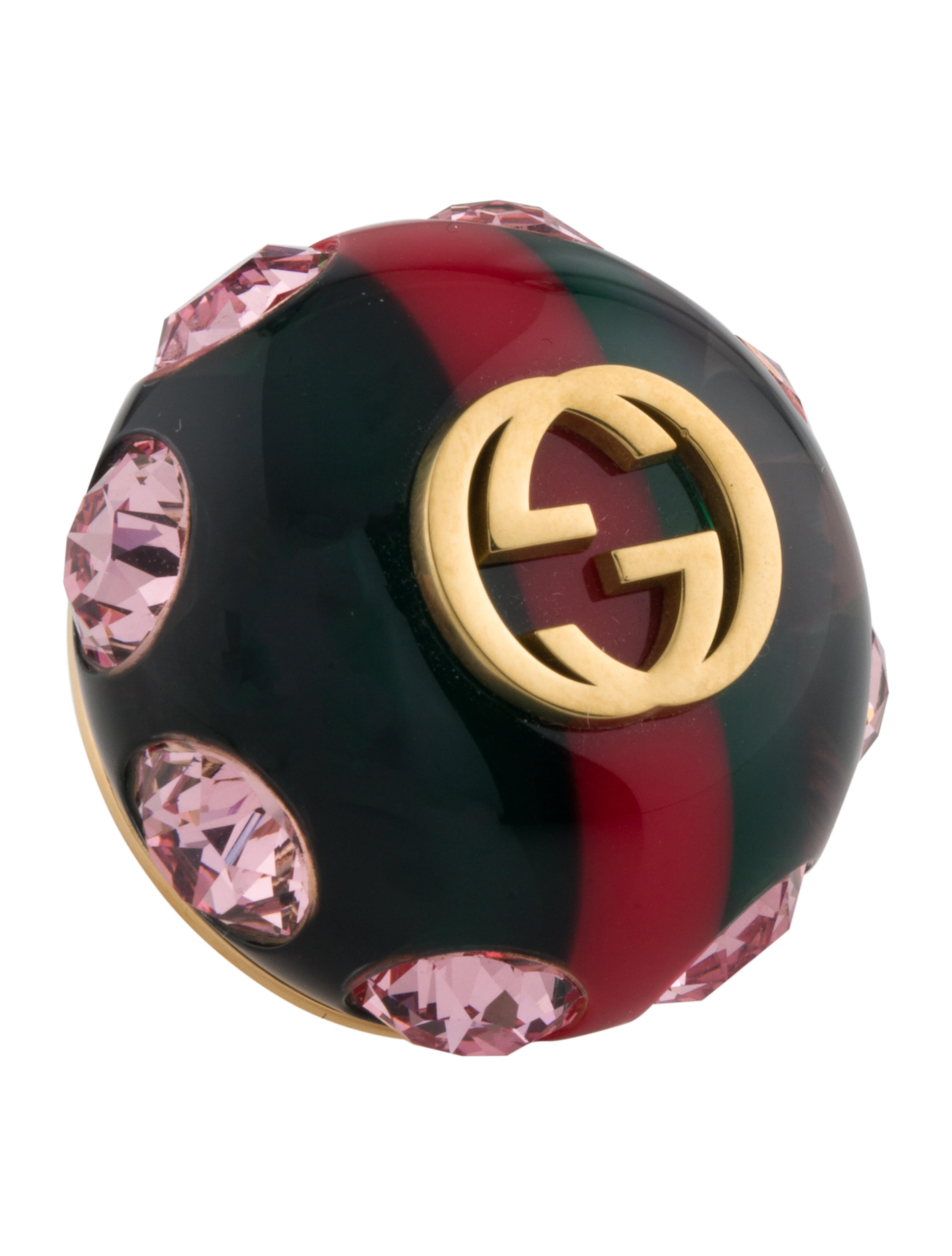 Gucci Crystal & Resin Web Brooch - Pin, Brooches - GUC1013967 | The ...