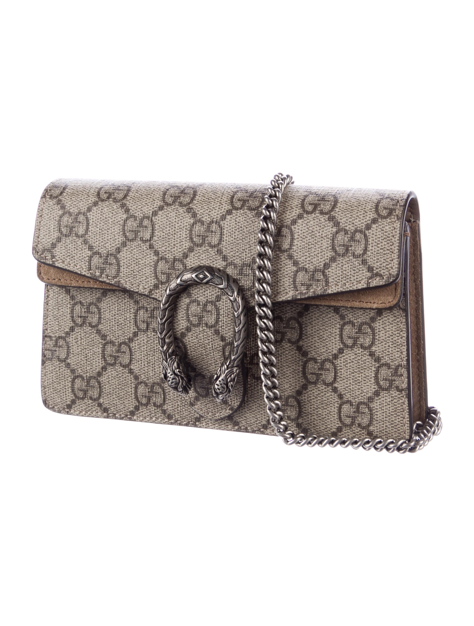 Gucci GG Supreme Monogram Super Mini Dionysus Crossbody - Brown ...