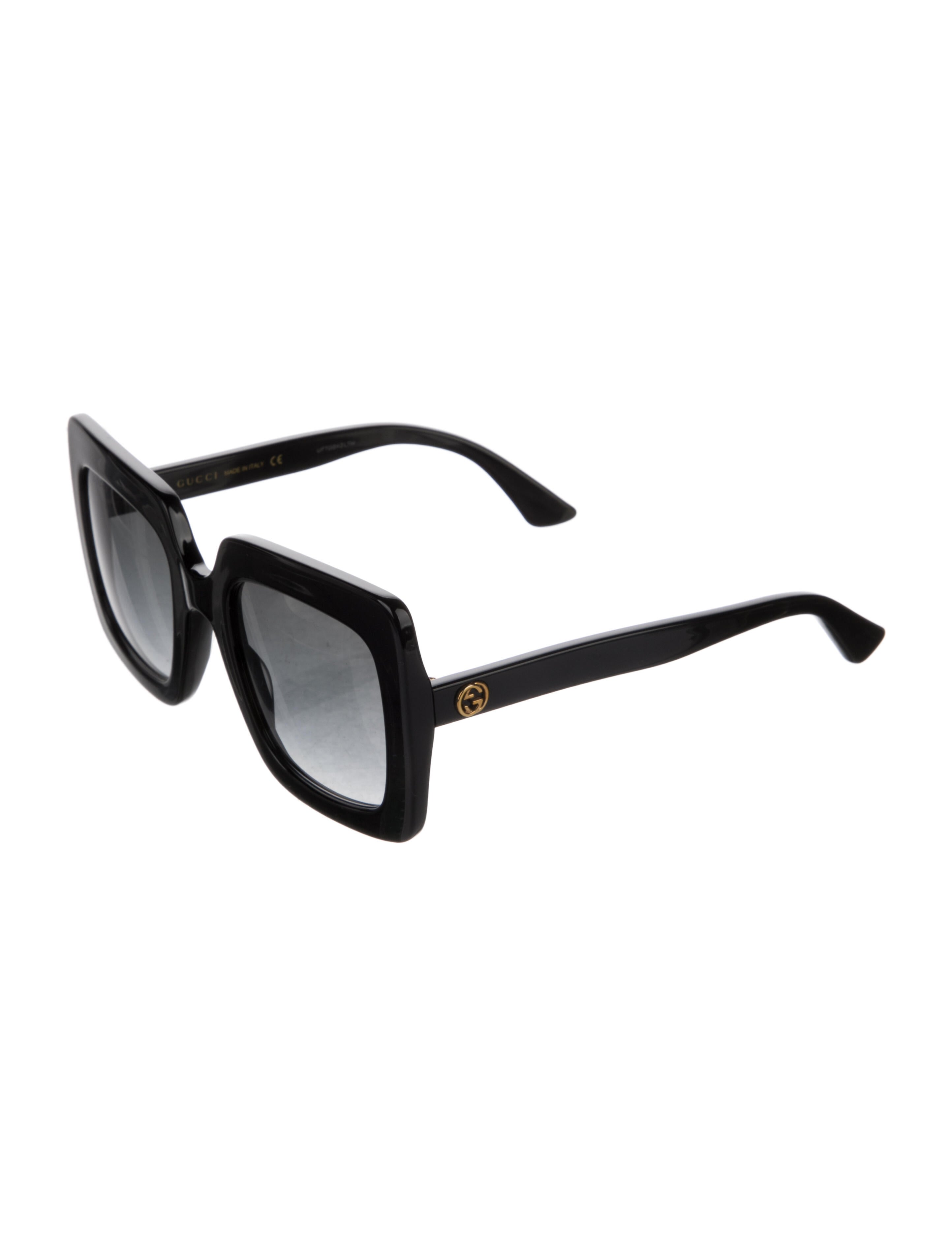 Gucci Square Gradient Sunglasses - Black Sunglasses, Accessories ...