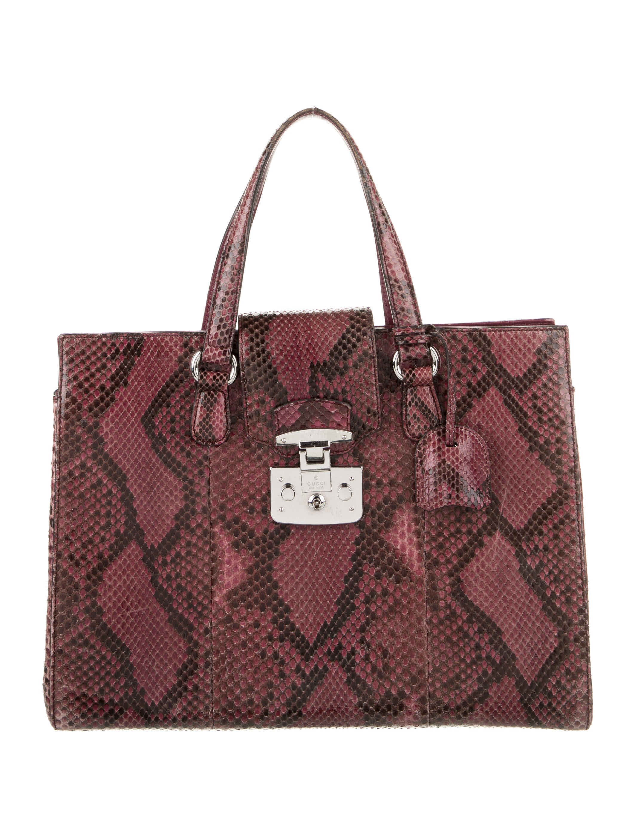 Gucci Vintage Frame Top Handle Bag - Burgundy Handle Bags, Handbags ...