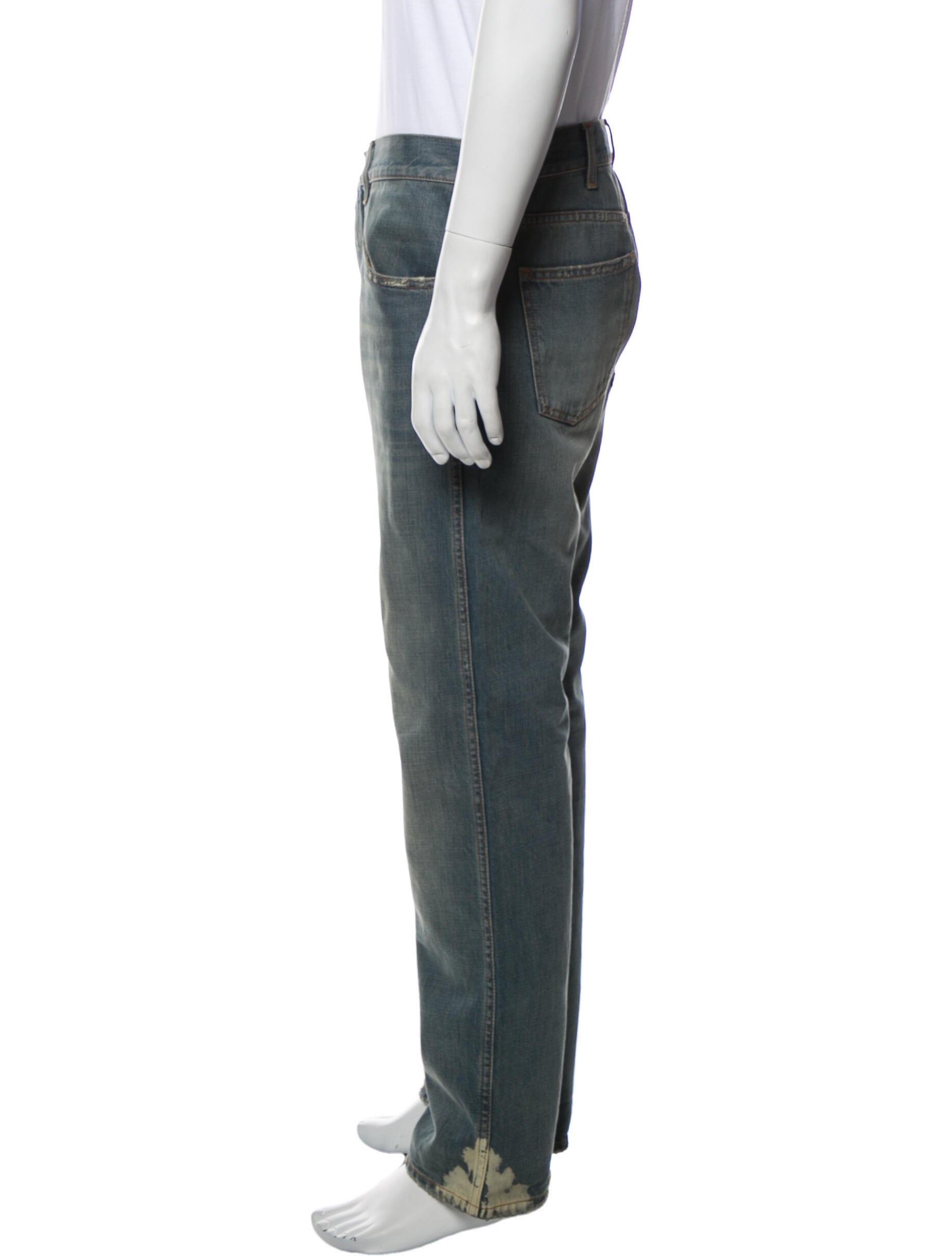 Gucci Straight-Leg Jeans - Blue, 11" Rise Jeans, Clothing - GUC1053777 ...