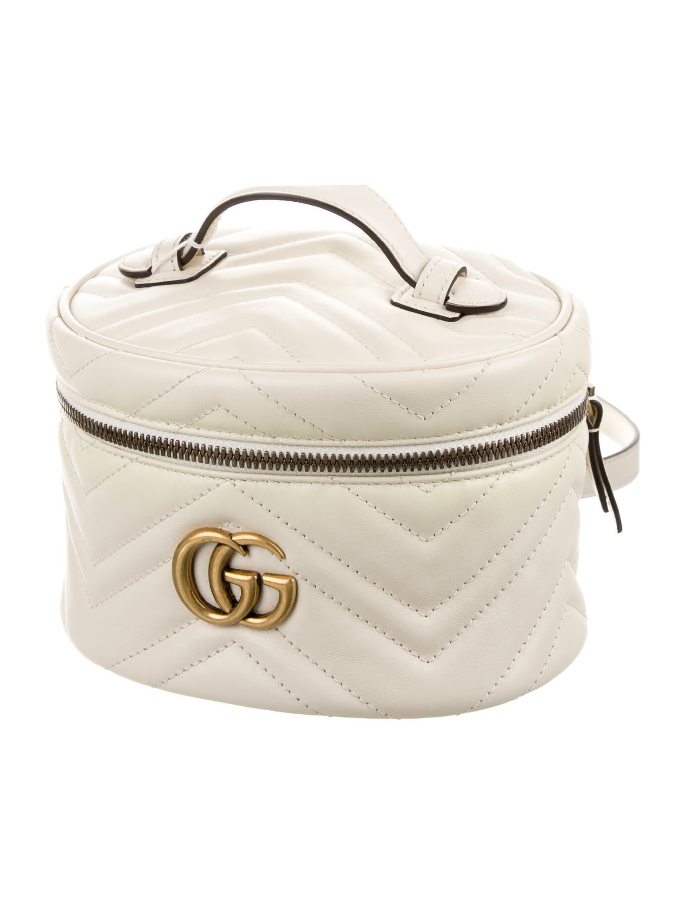 Gucci Mini GG Marmont Matelassé Round Backpack - Neutrals Backpacks ...