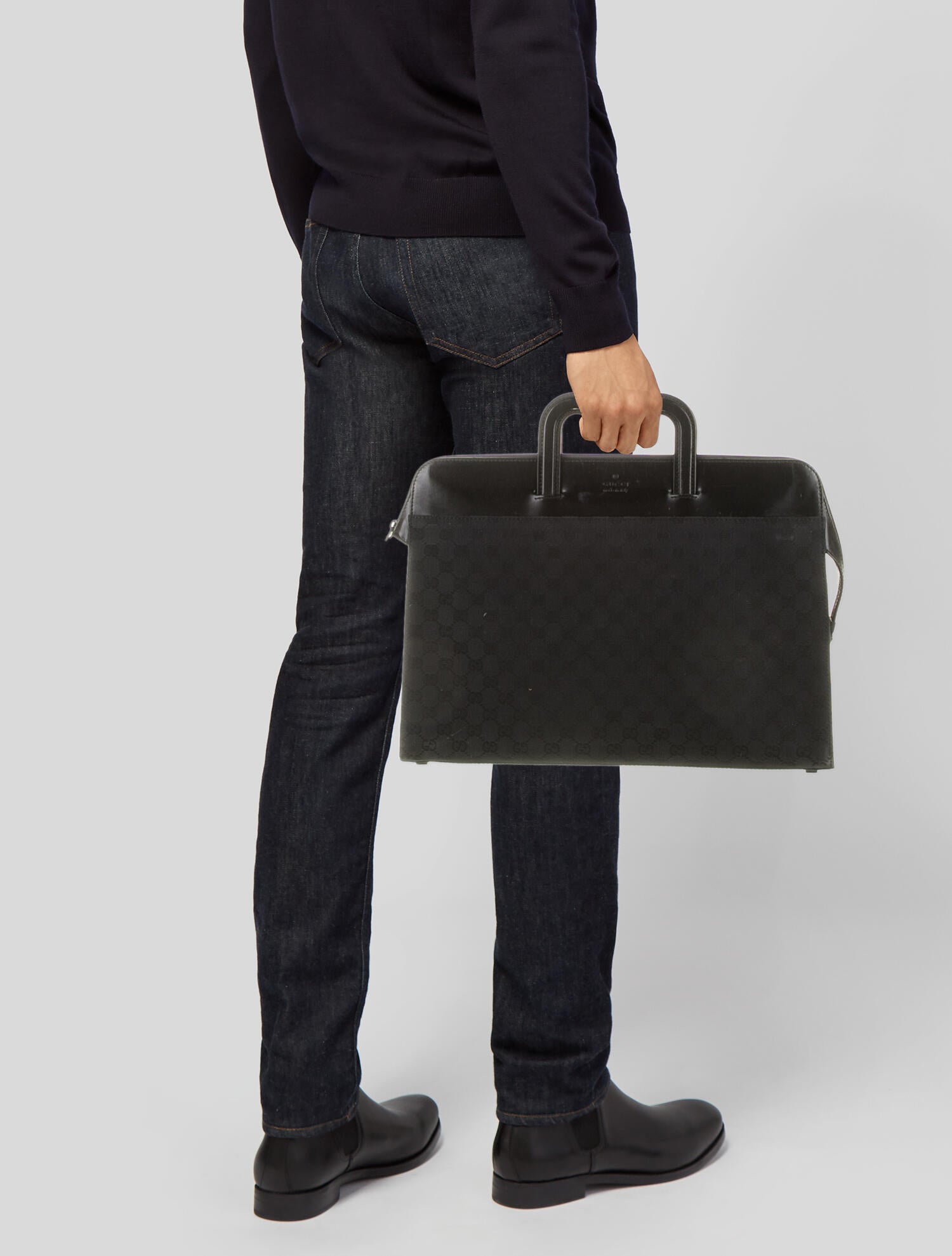 Gucci GG Canvas Briefcase - Black Briefcases, Bags - GUC1063906 | The ...