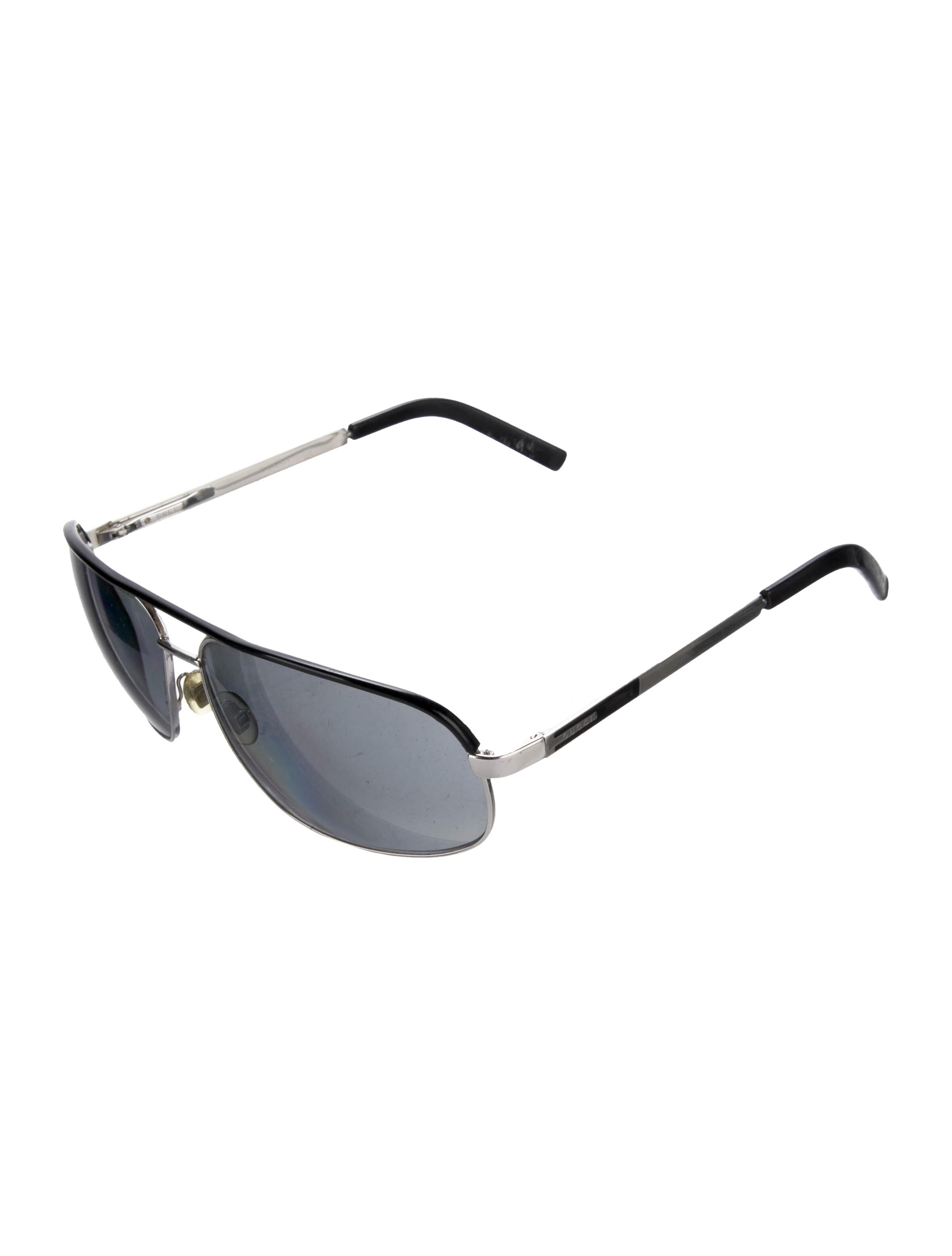 Gucci Aviator Tinted Sunglasses - Black Sunglasses, Accessories ...