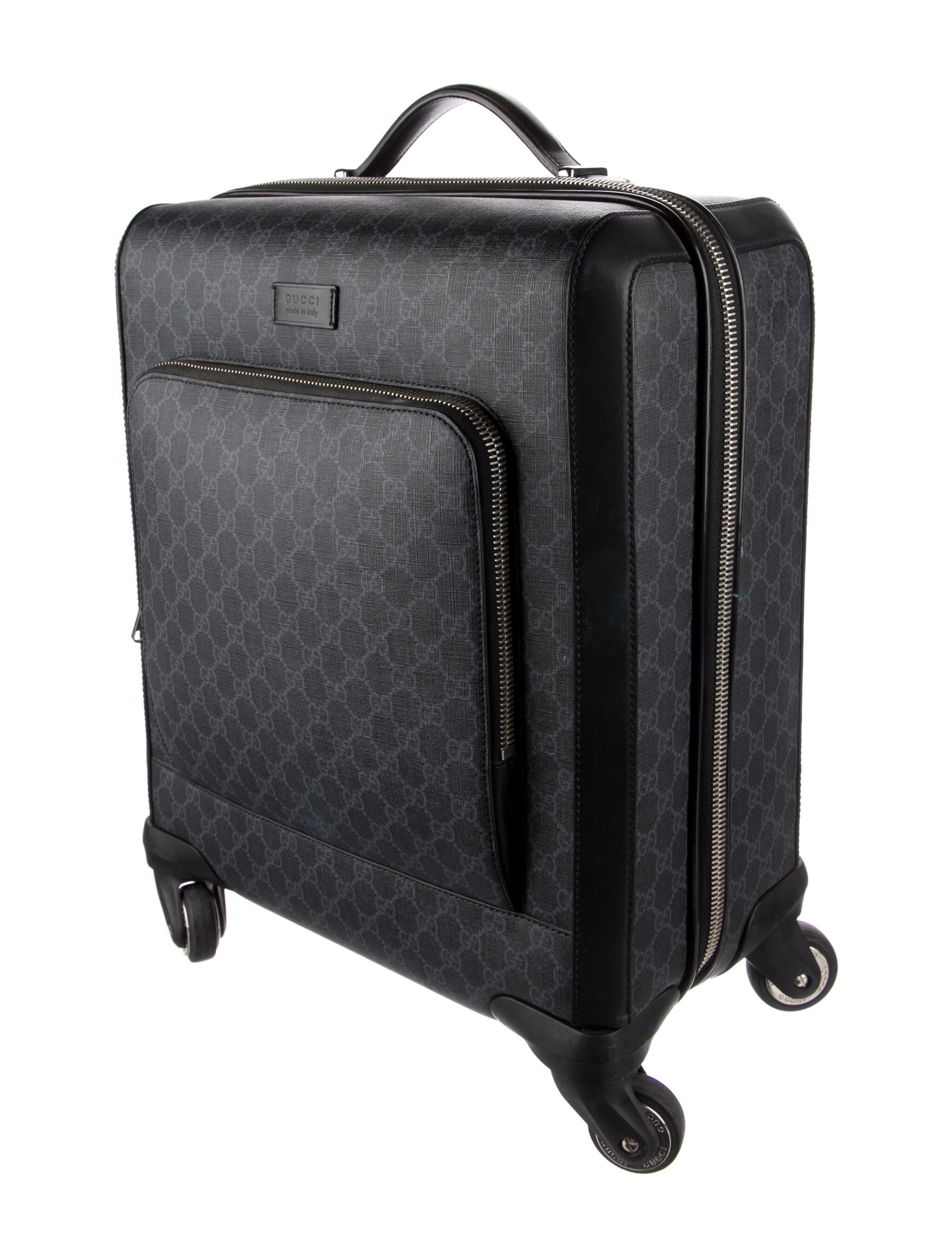 Gucci GG Supreme Gran Turismo Carry-On Luggage - Black Suitcases ...
