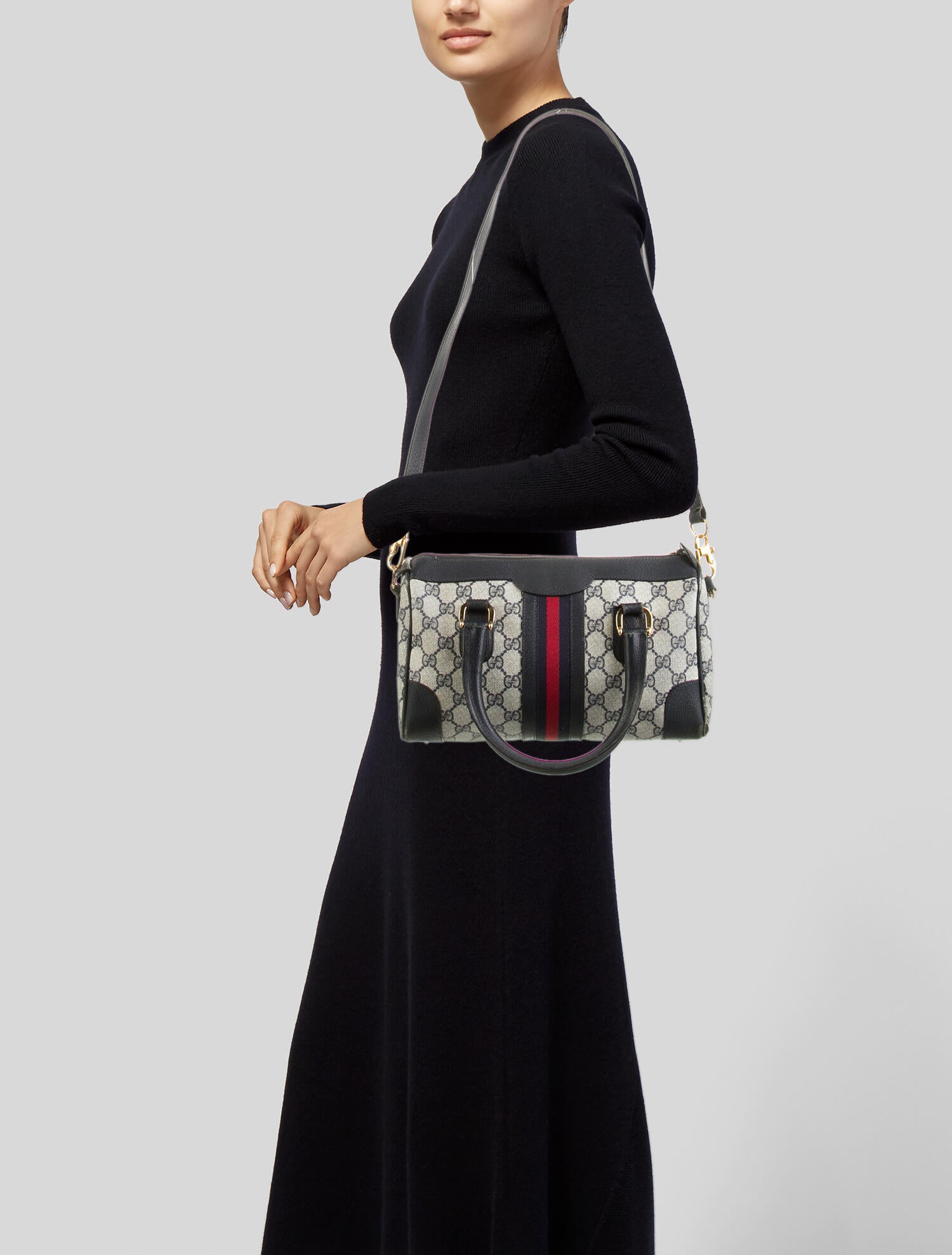 Gucci GG Plus Boston Bag - Blue Handle Bags, Handbags - GUC1070337 ...