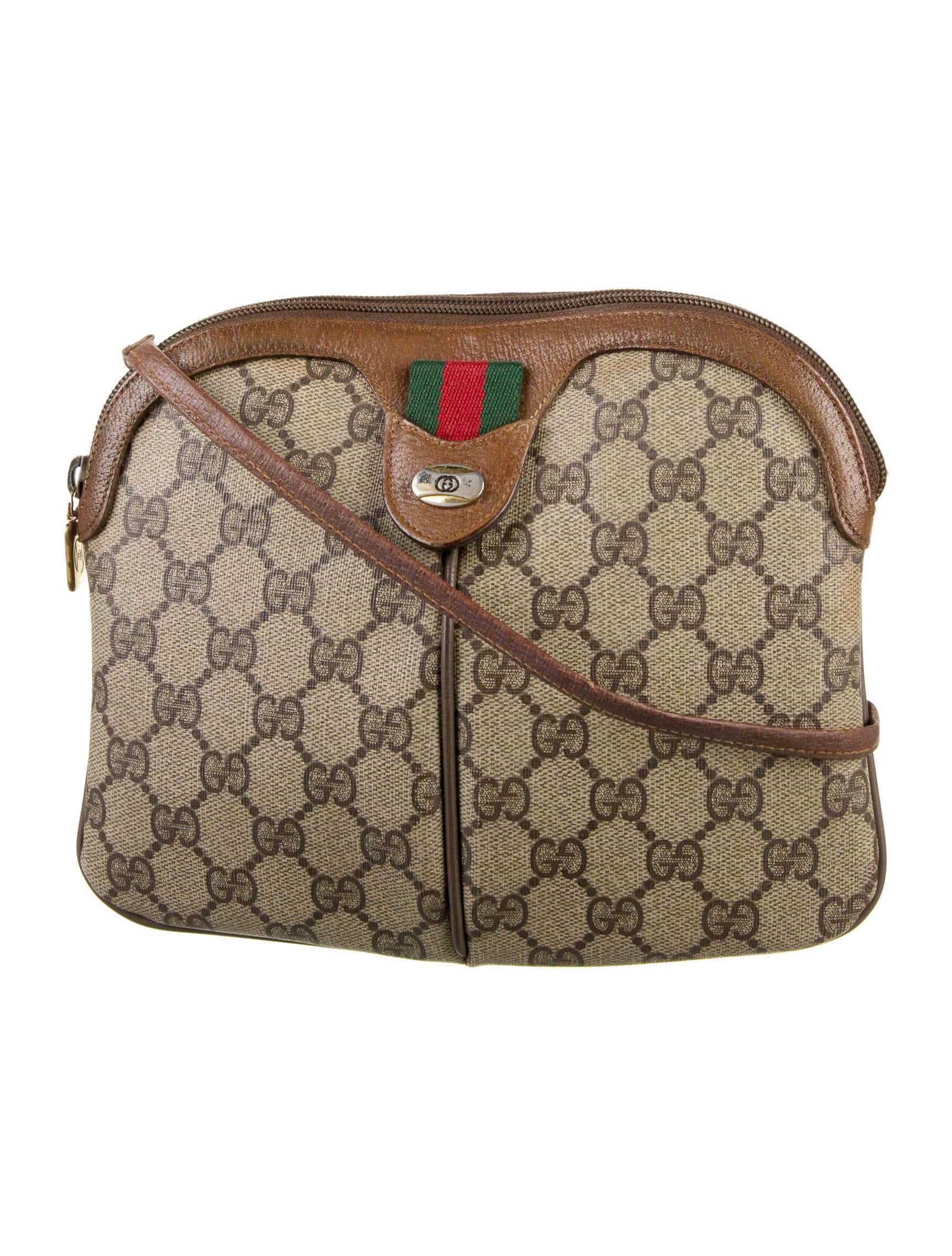 Gucci Logo Print Messenger Bag - Black Crossbody Bags, Handbags ...