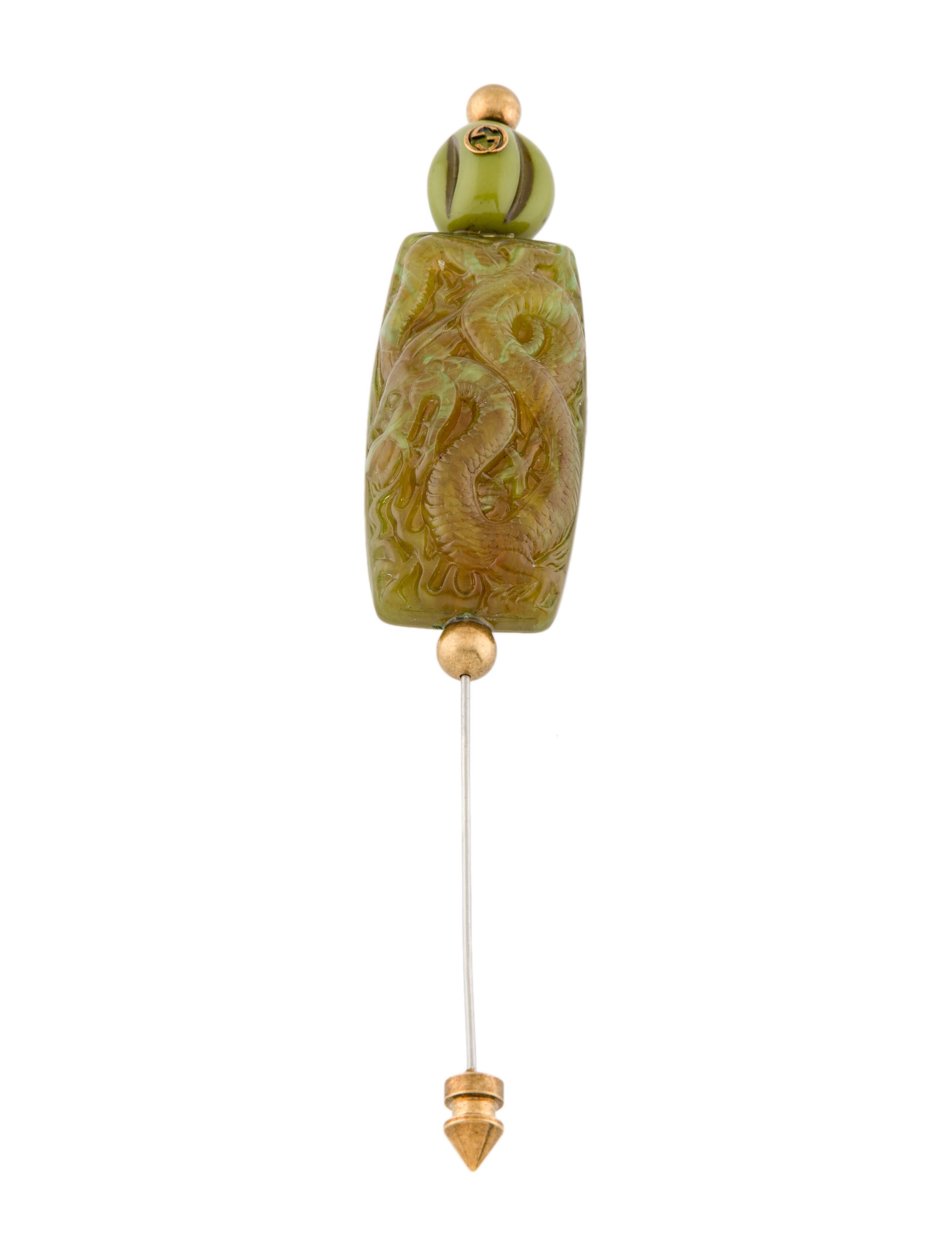 Brooch Two-Tone Pearl Golf Club Stick Pin - Gold, 14K Yellow Gold Stick ...