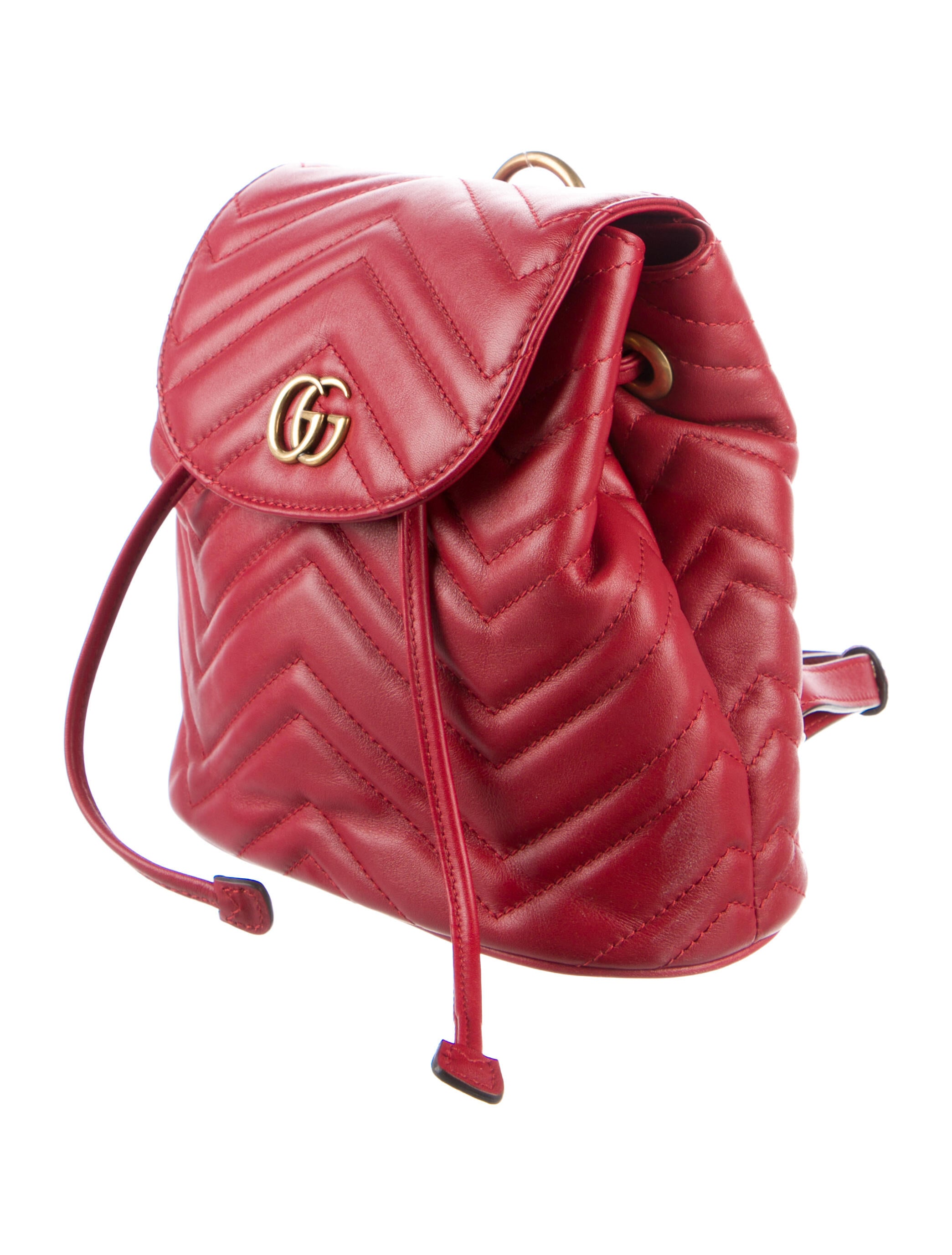Gucci Embroidered Backpack - Red Backpacks, Handbags - GUC179378 | The ...